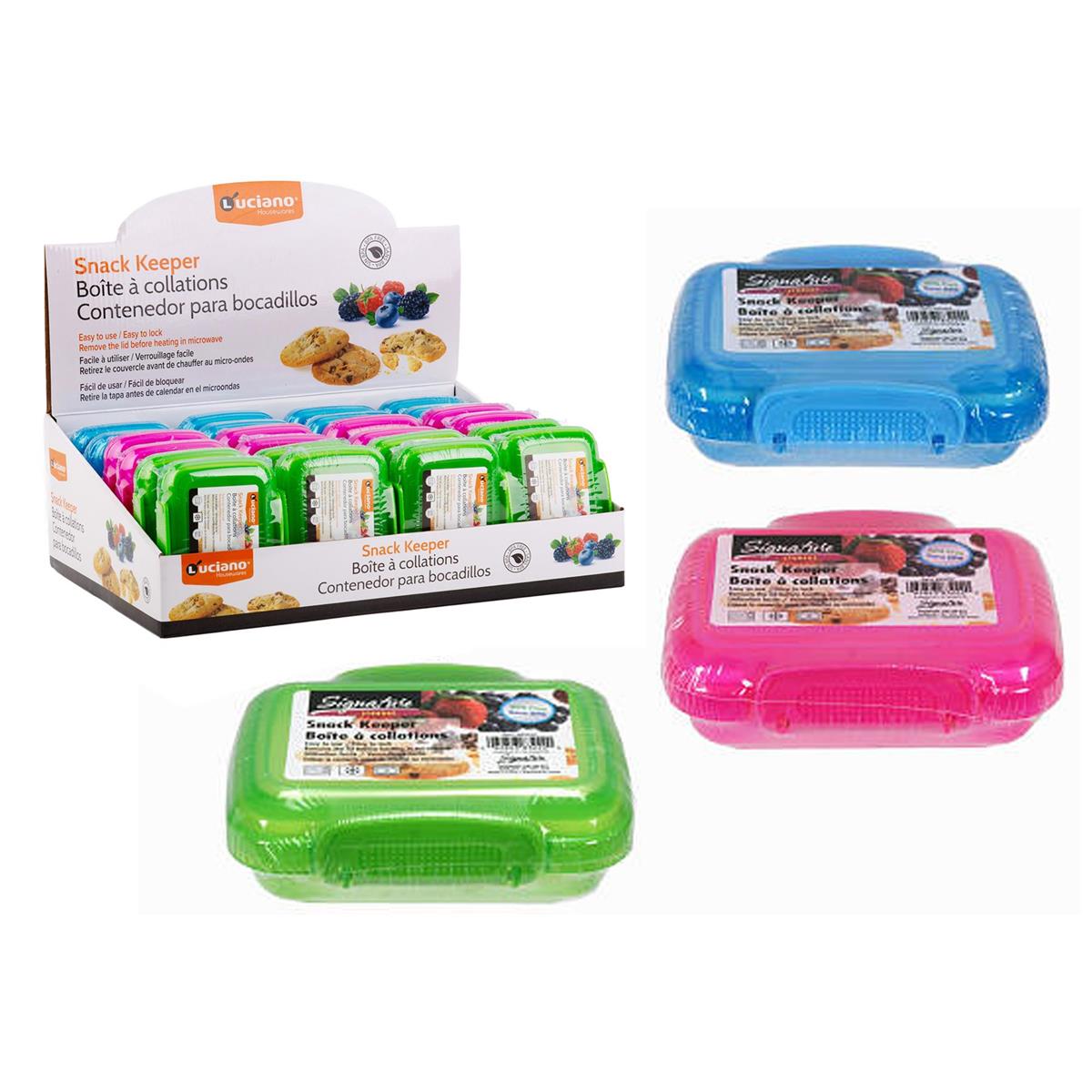Luciano 6.7oz Snack Keeper 3 colours, 24/dsp