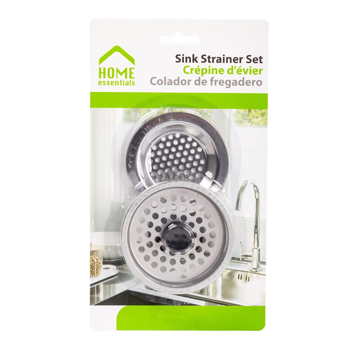 H.E. 2-pc Sink Strainer Set, b/c