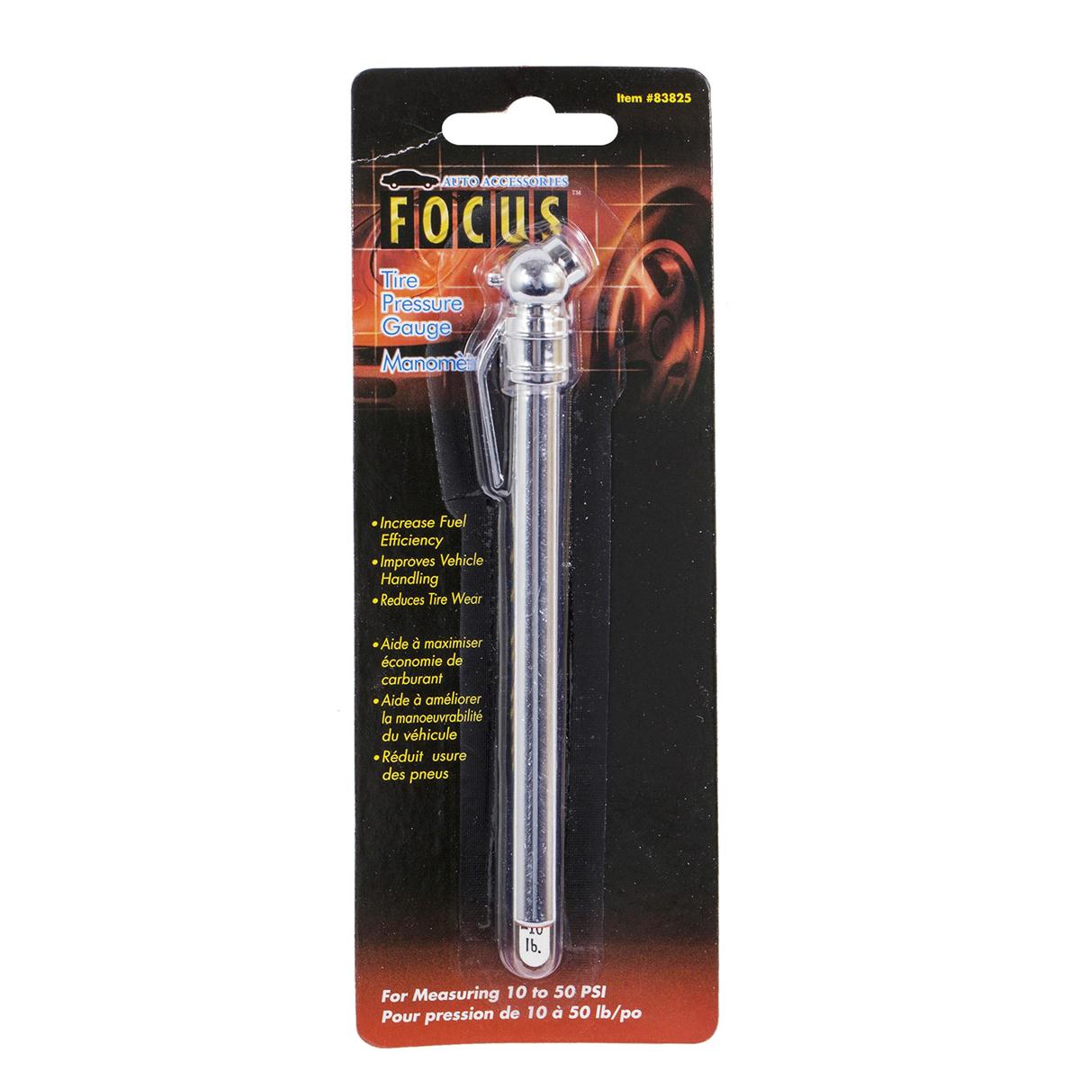 Focus A. 5.5" Tire Pressure Gauge, b/c