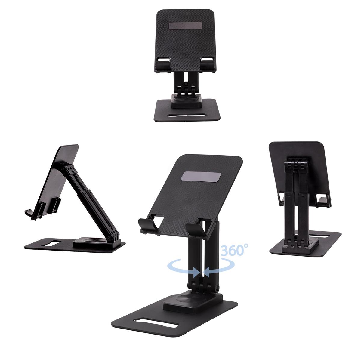 iFocus 360 Rotation Tablet Holder Foldable, Extendable, Black, Prt Bx