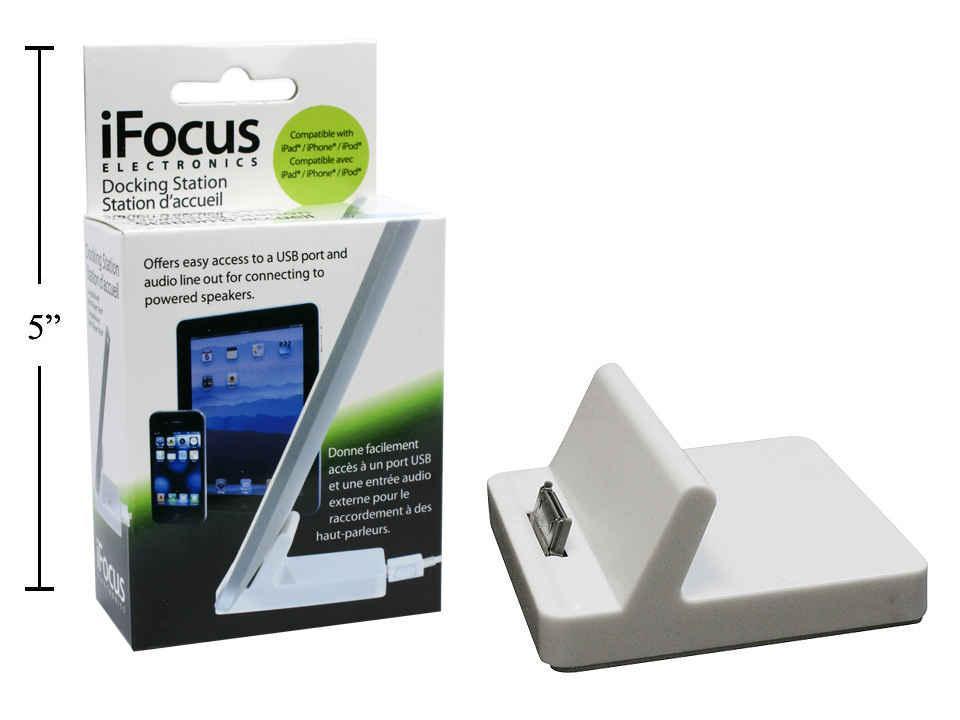 iFocus, 30 Pin Docking Station iPhone/ iPod, IOS8.4/older , box