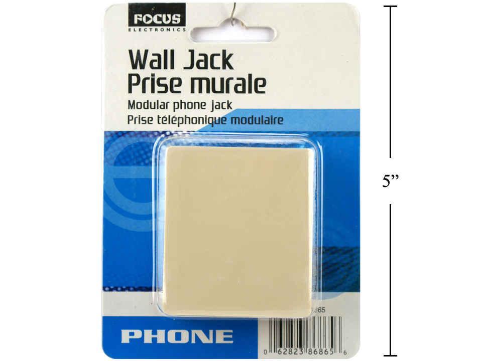 Focus Elect. Modular Wall Jack, Ivory b/c