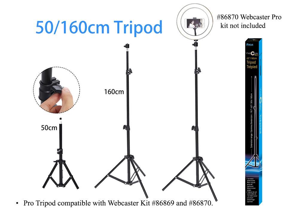 iFocus Webcaster PRO 160 Tripod Extends to 1.6 Meter tripod