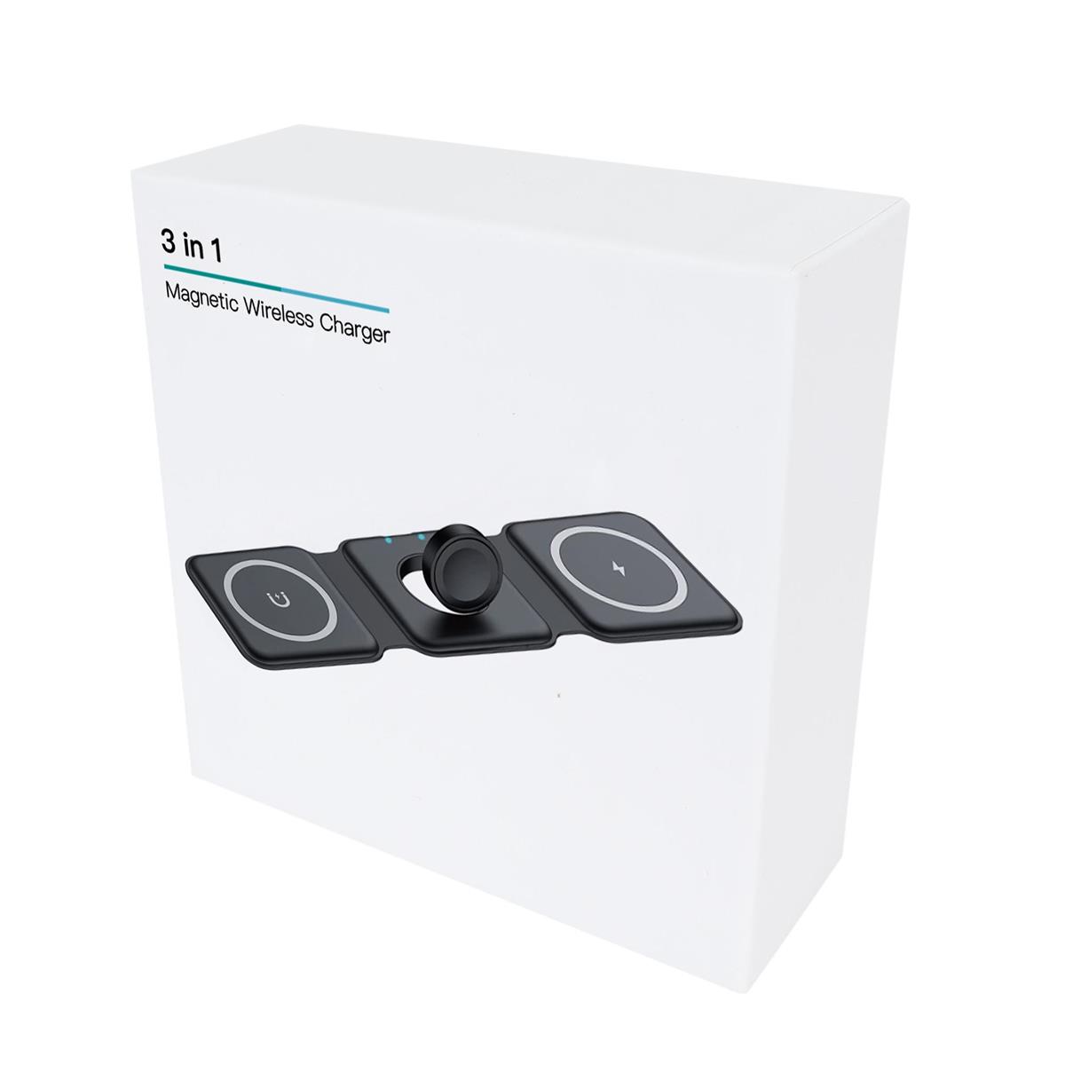 iFocus 3in1 Mobile Wireless Charger Static induction, USB-C Plug