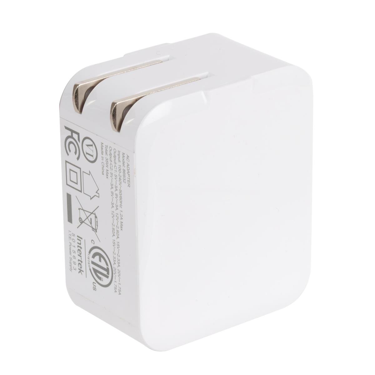 iFocus Dual USB C 35W PD Charger, 5V-20V/3A-1.75A Shared Power