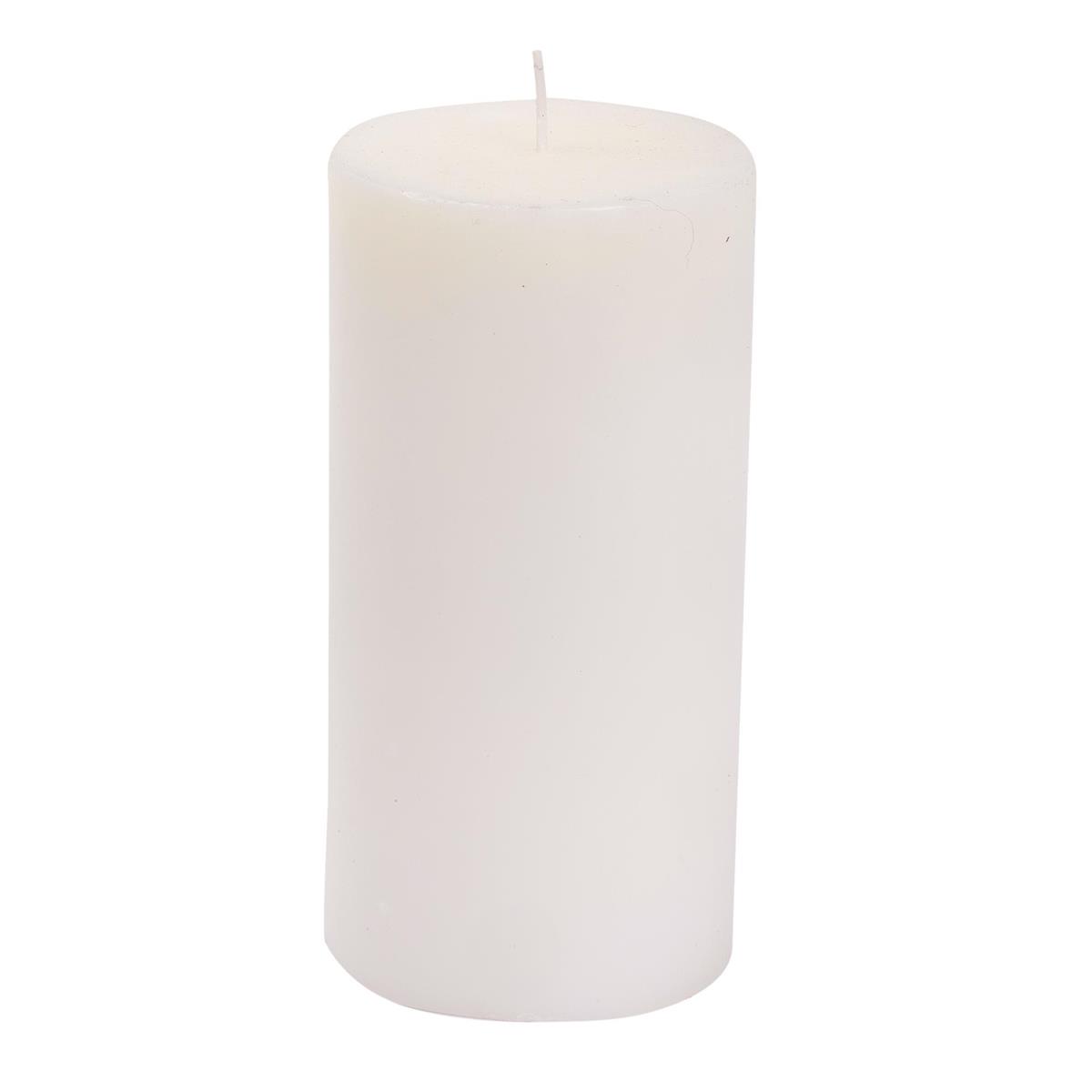 Deco Lite Essentials 3"x6" Smooth Pillar Candle, col. wrap & label