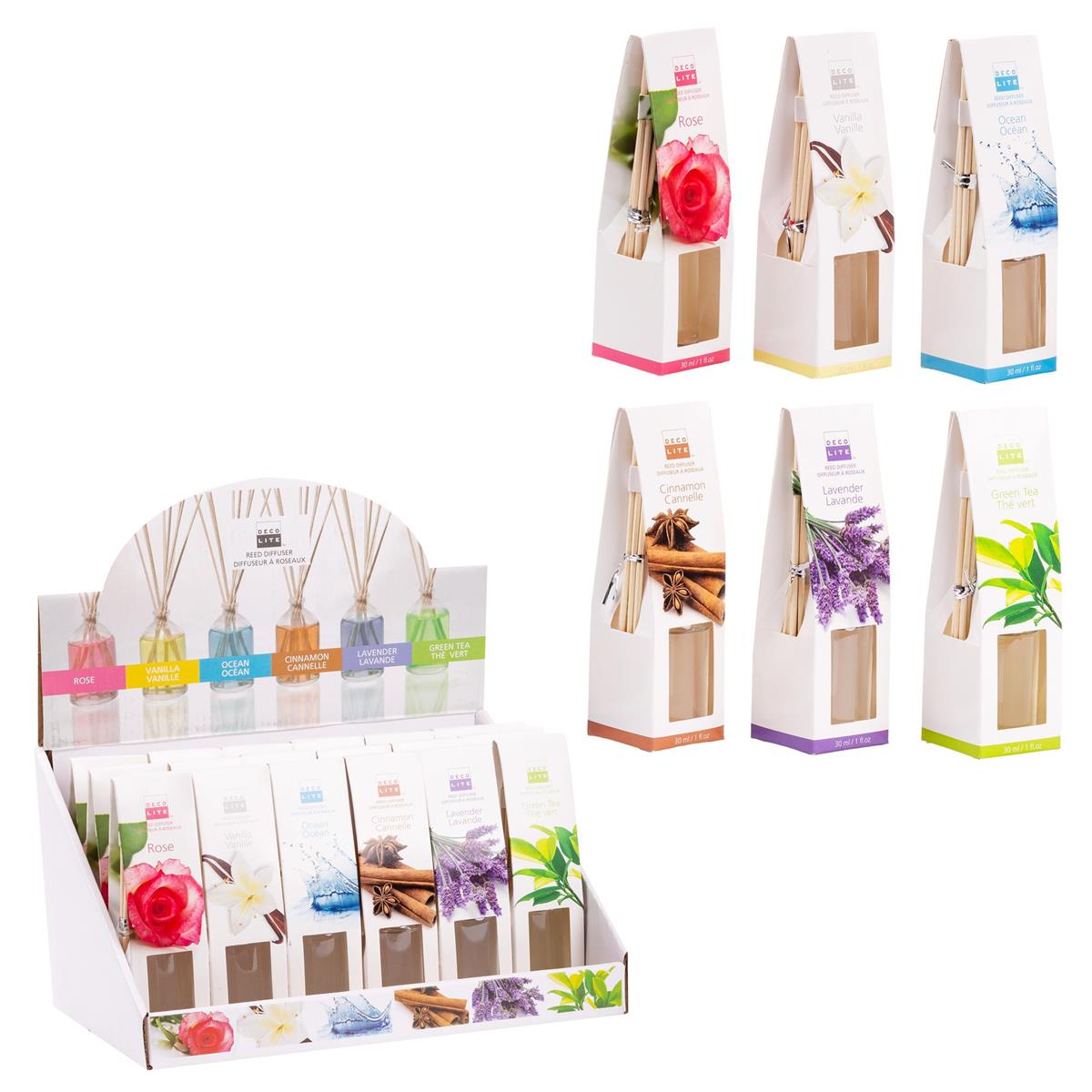 30ml Reed Diffuser, 6asst, boxed + pdq