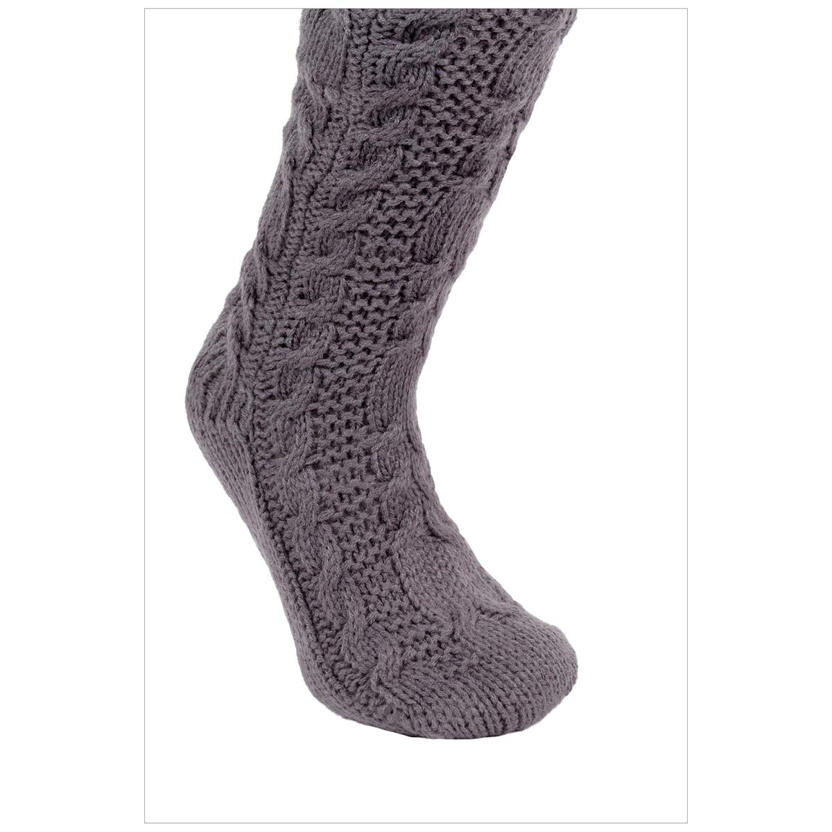 Cozywear Ladies Long Leg Reading Socks w/Grippers,3/c,OneSize,6/PDQ