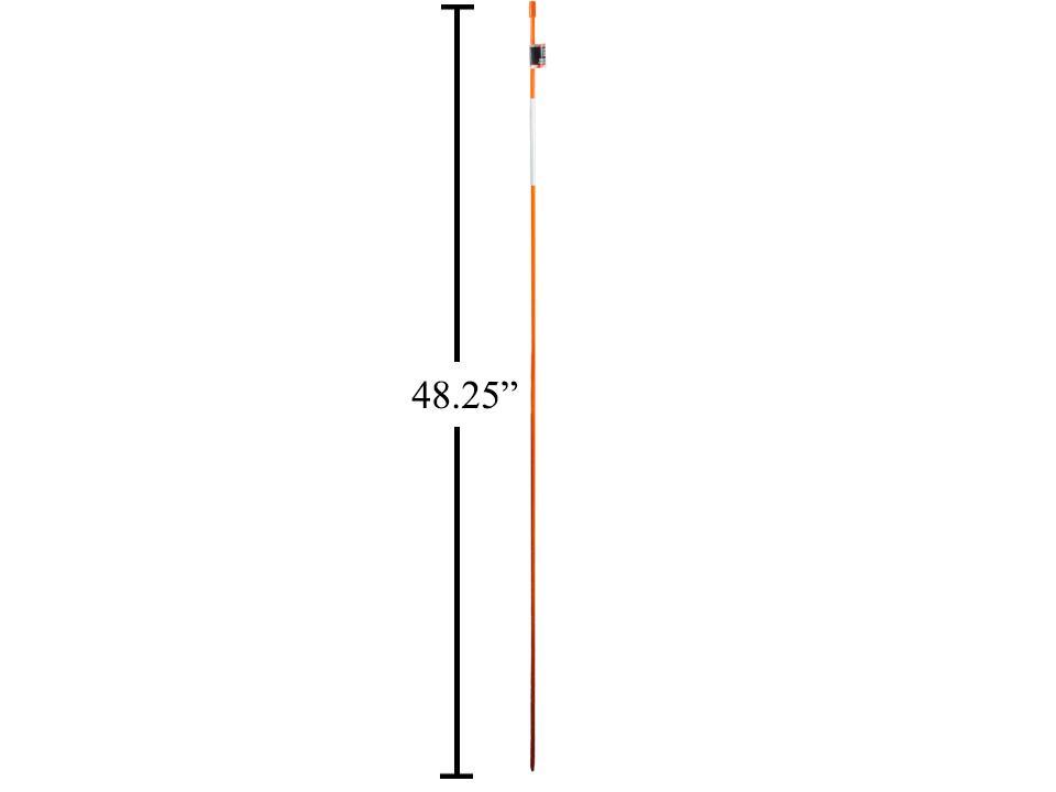 Nordic T. 4ft. Driveway Marker Pole , colour label