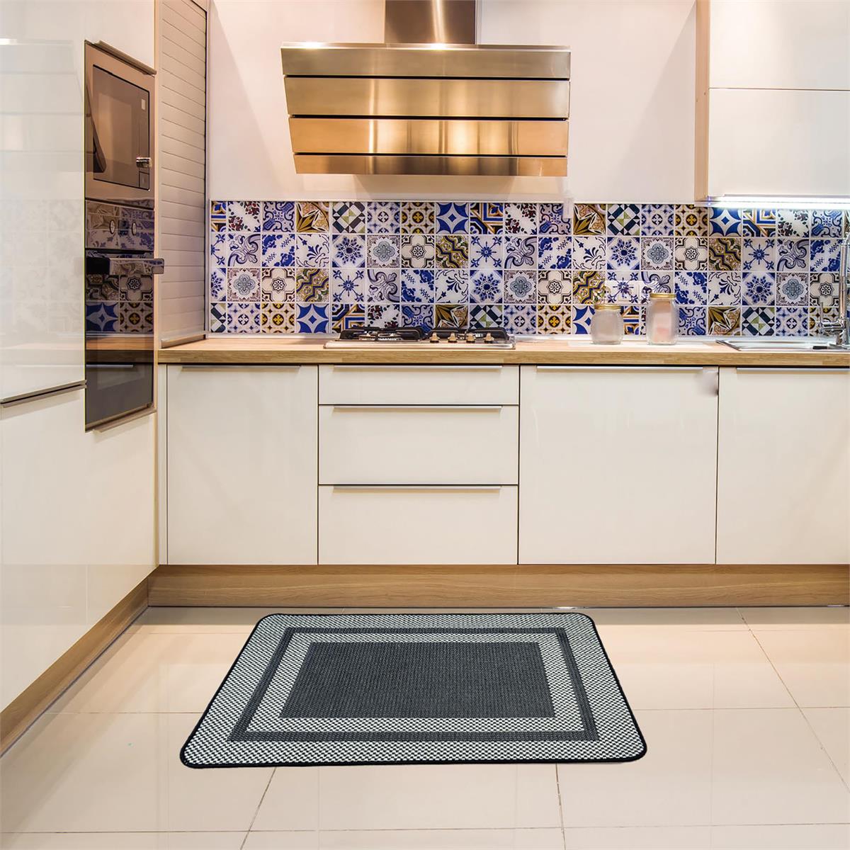 L.H. All purpose Utility Mat Polyester&PVC. 17.7"x29.1". Black