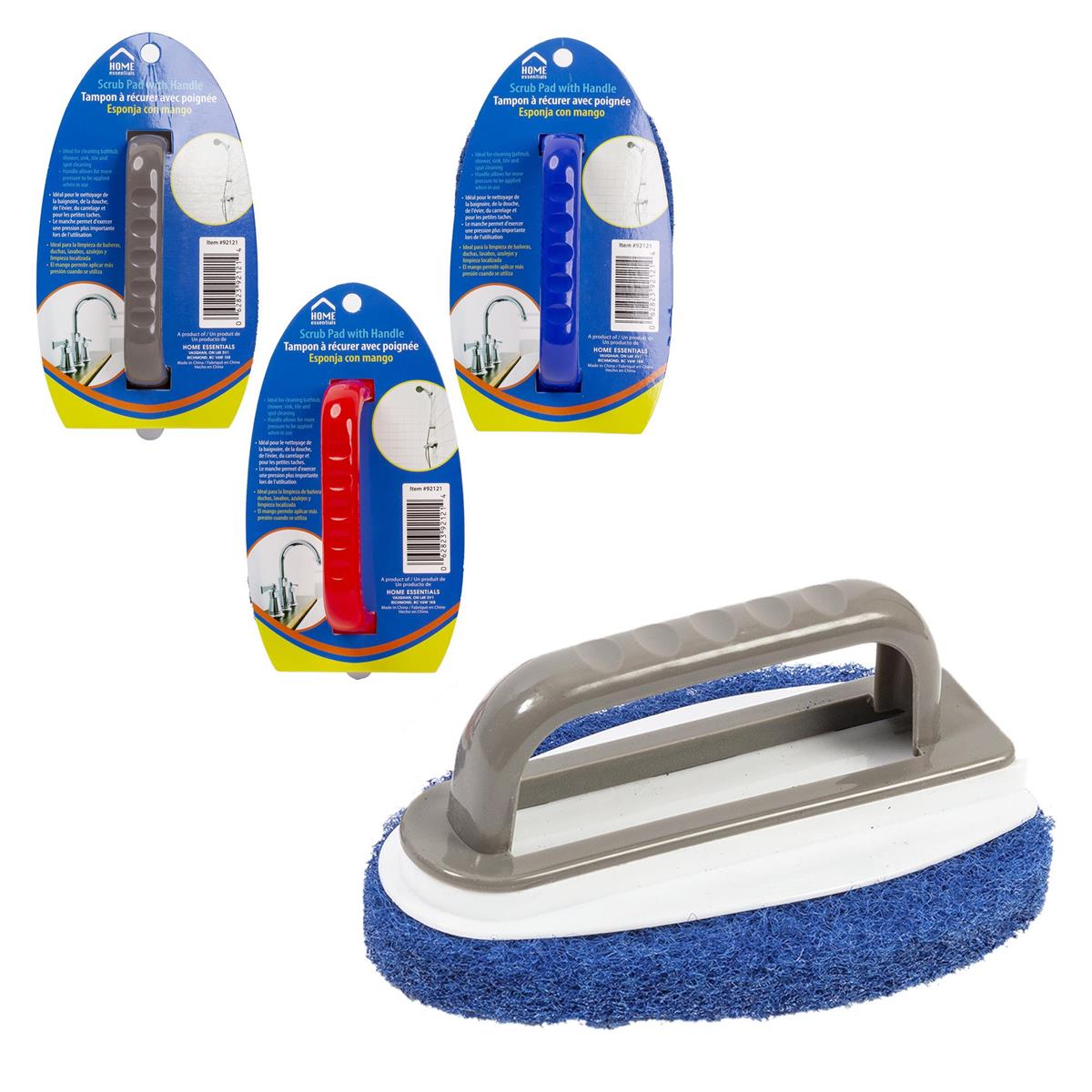 H.E. Scrub Pad with Handle L:5.7", 3 colors