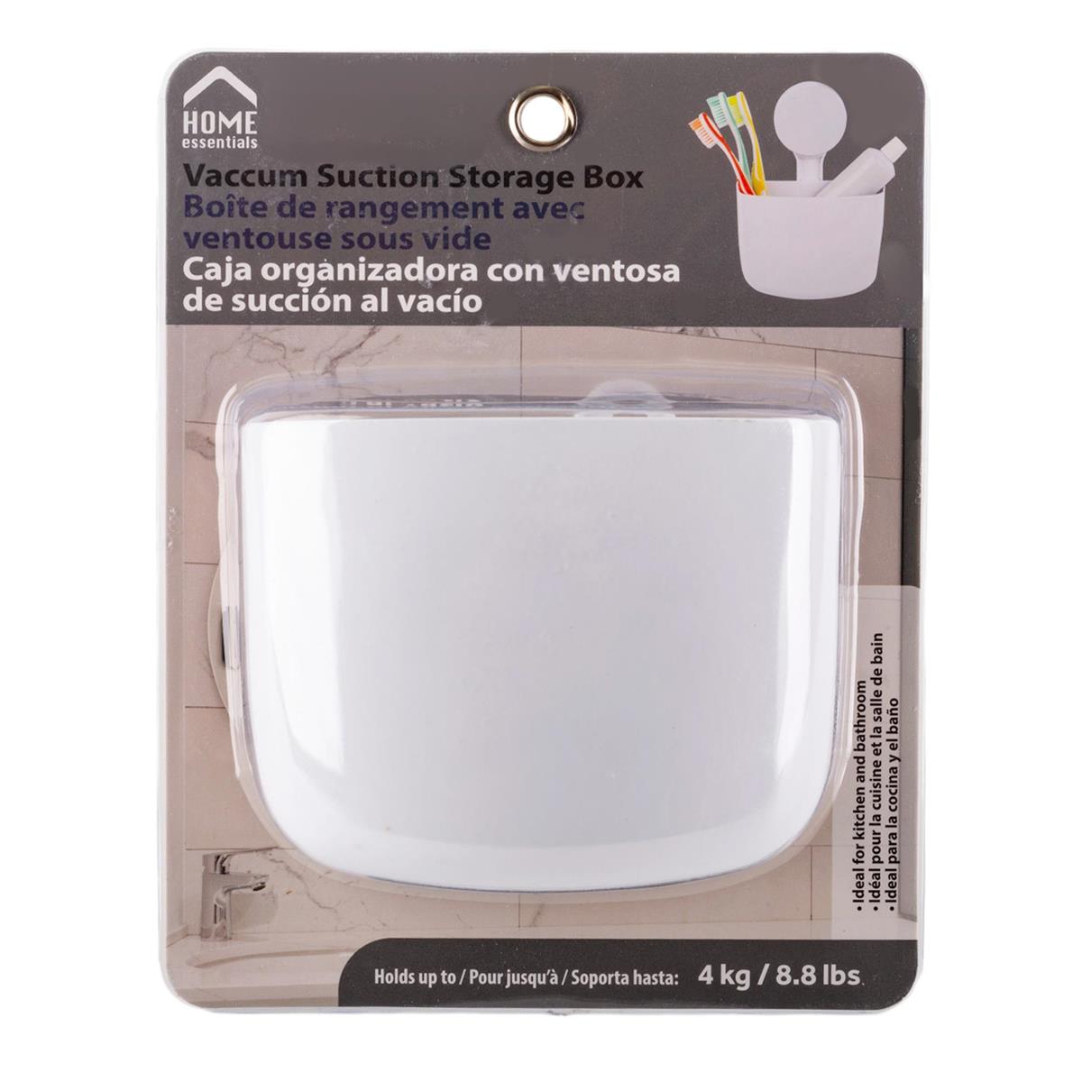 H.E. Vacuum Suction Storage Box 6.7"x2.8"x8.5". Blister Card