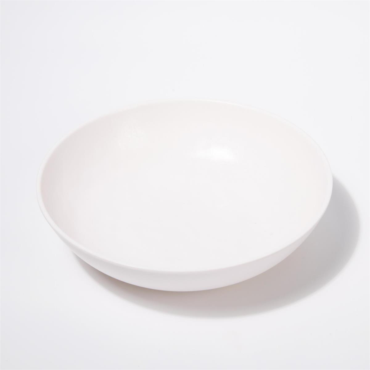Luciano 9" Melamine Bowl, White, UPC label