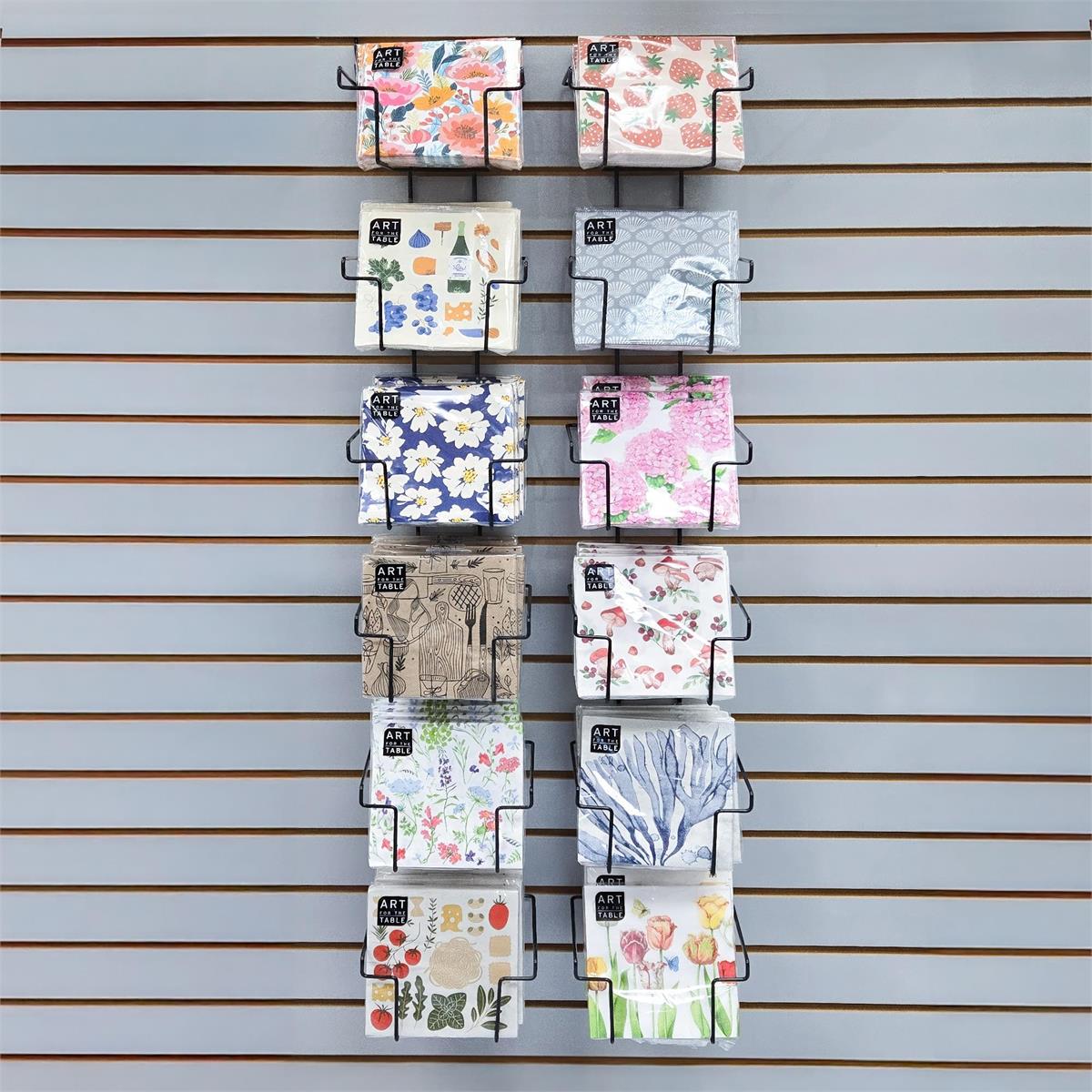 6 Pockets Vertical Napkin Wall Rack