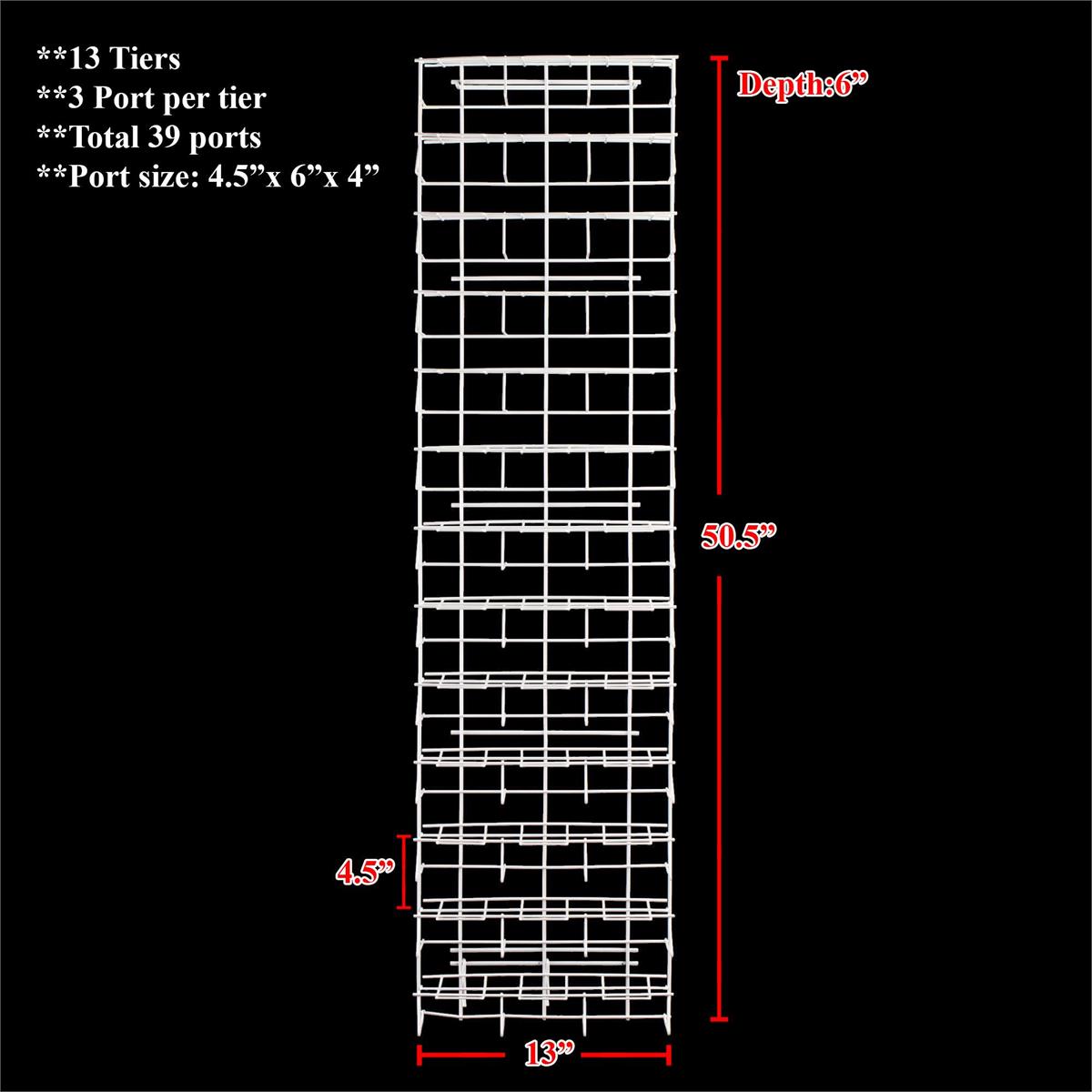 Tintex Fabric Dye Rack Holds: 234pcs (13"L X 52"H