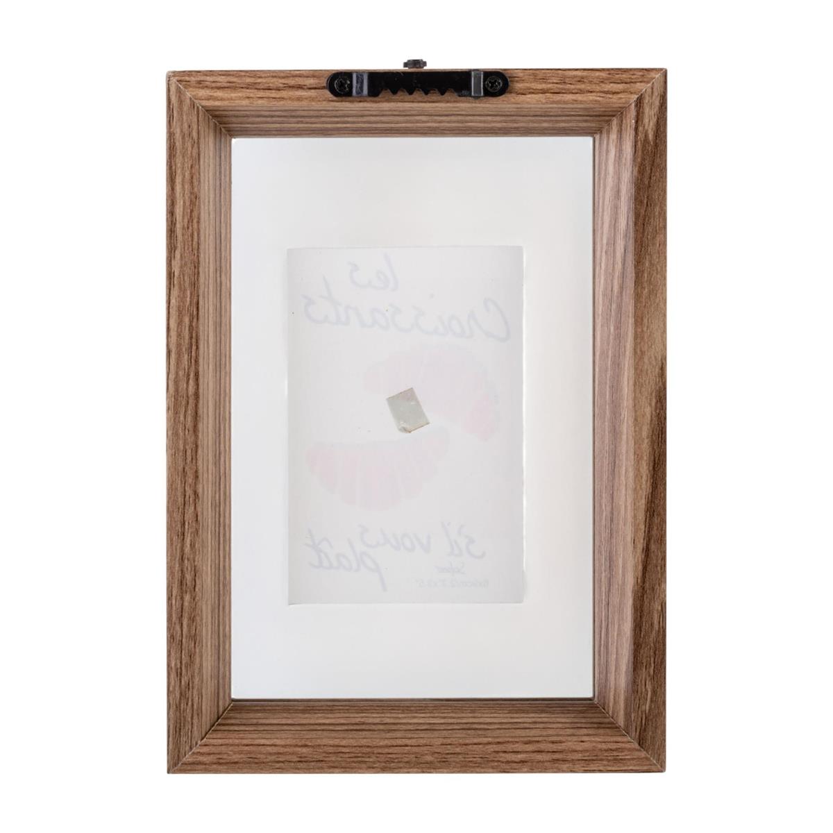 KG FLO Instax 2x3" MDF Floating Frame with 4x6" Opening, Warm Oak ...