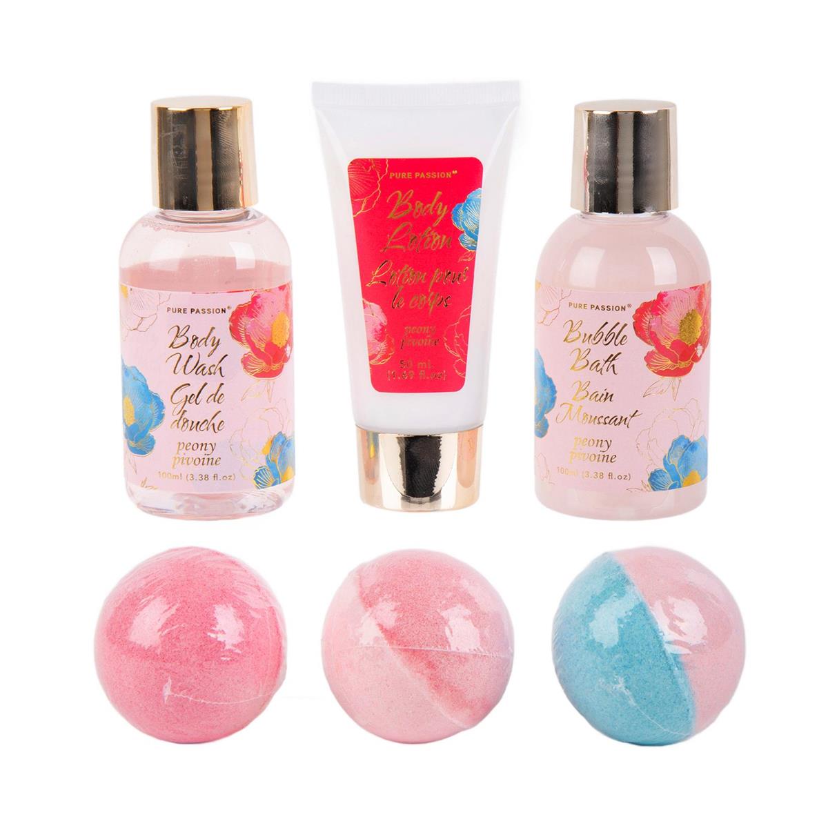 PP 6pcs Shower & Bath set 100mL Shower Gel, Bubble Bath