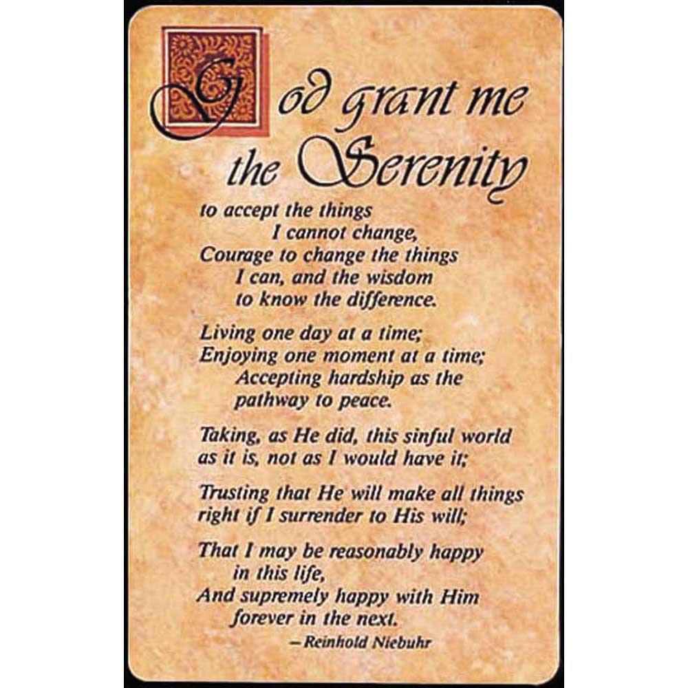 full serenity prayer bible verse