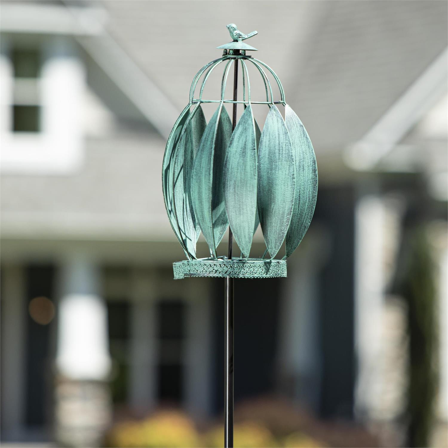 Bird Cage Wind Spinner 68"H