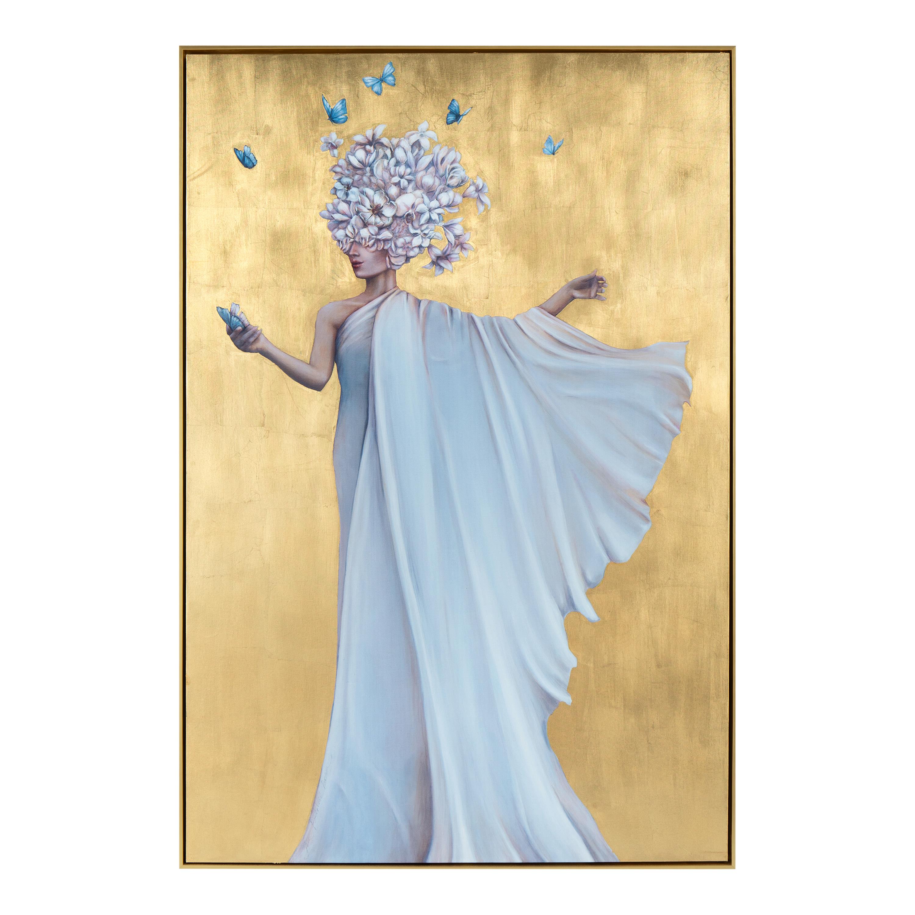 41.5"W X 61.5"H X 2"D ZANA BROWN'S GOLDE