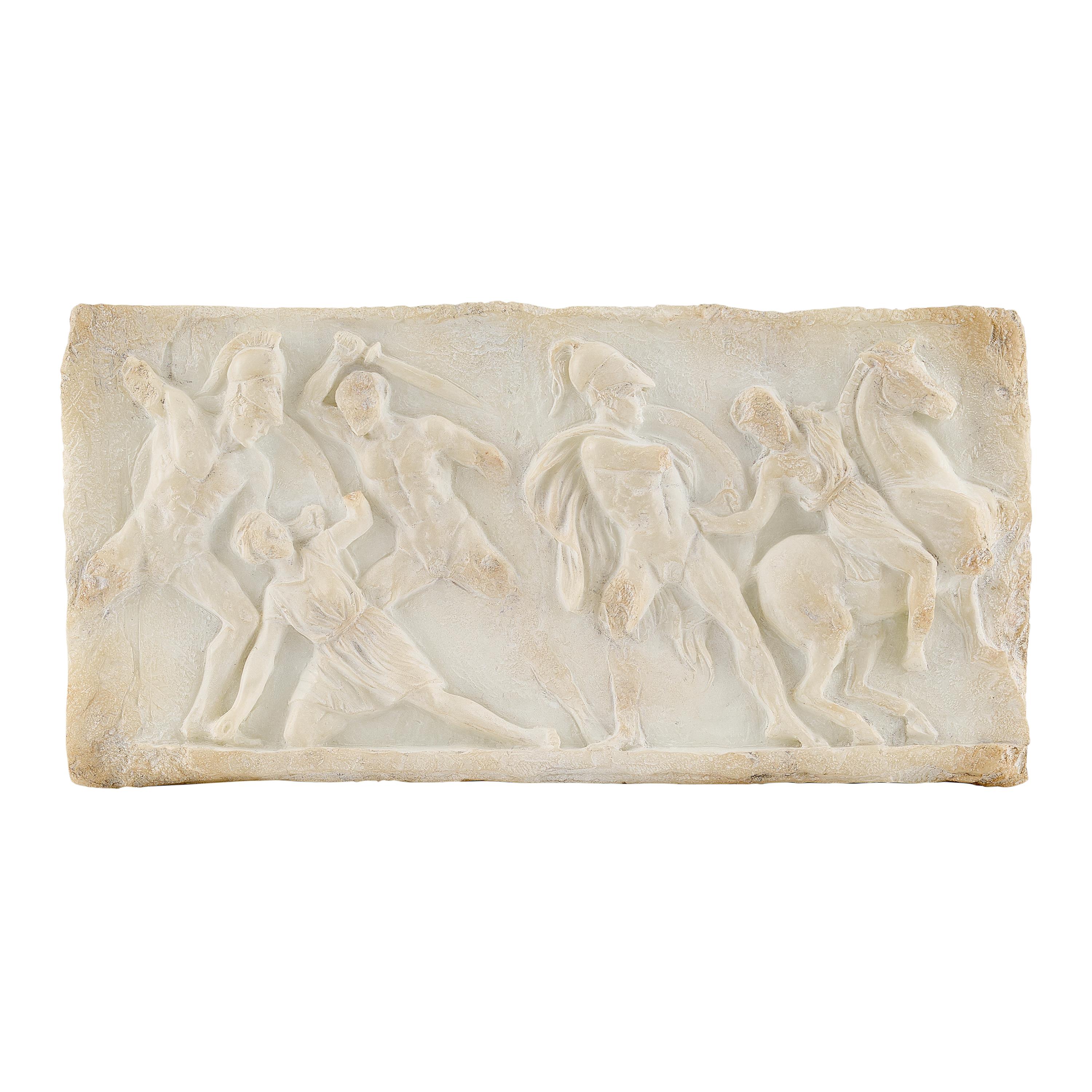 HS-13.5Hx26Wx2.5D GREEK RELIEF WALL ART