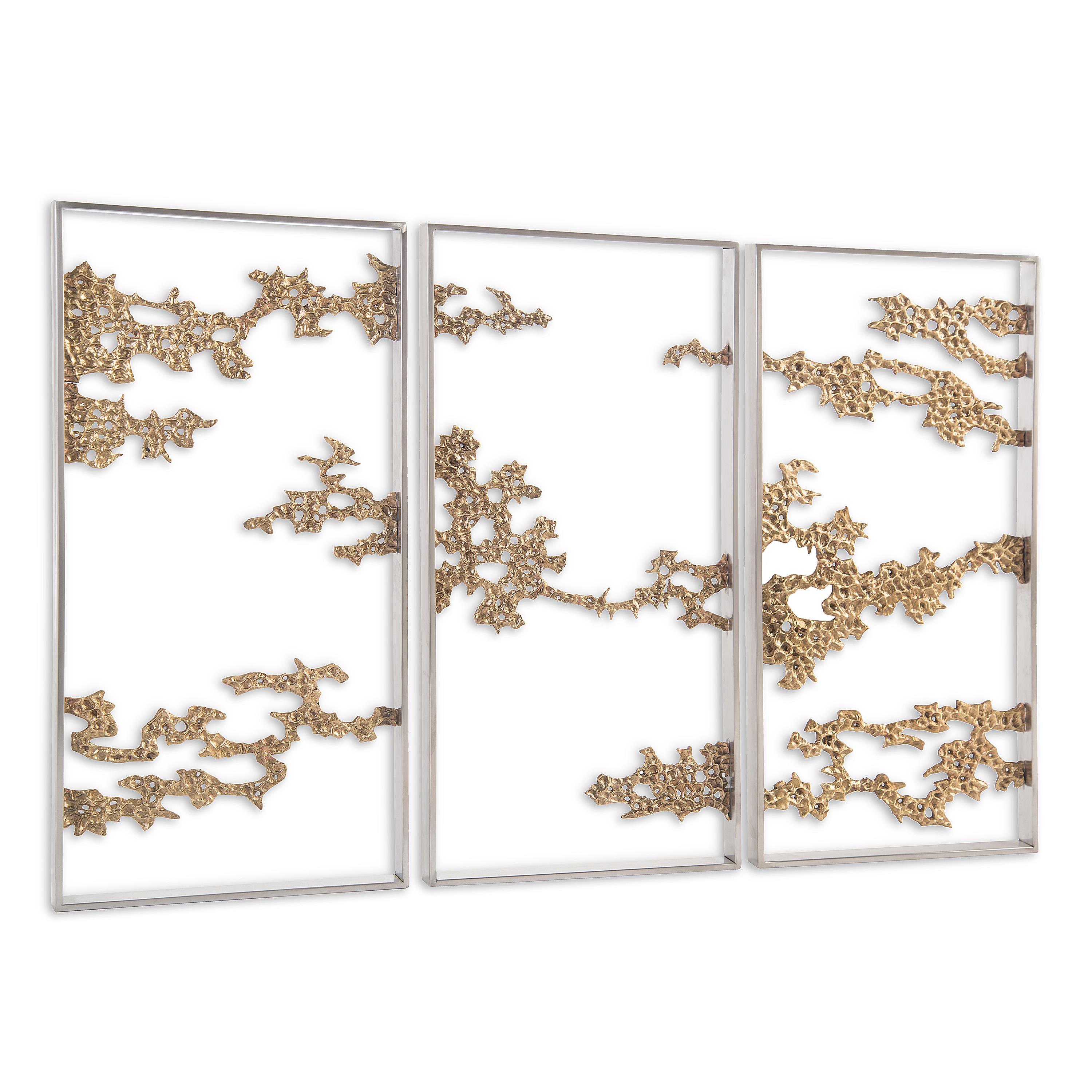 04-H- 36"H X 18"W X 1.5"D (EACH) APERTURE WALL PANELS (SET OF THREE)