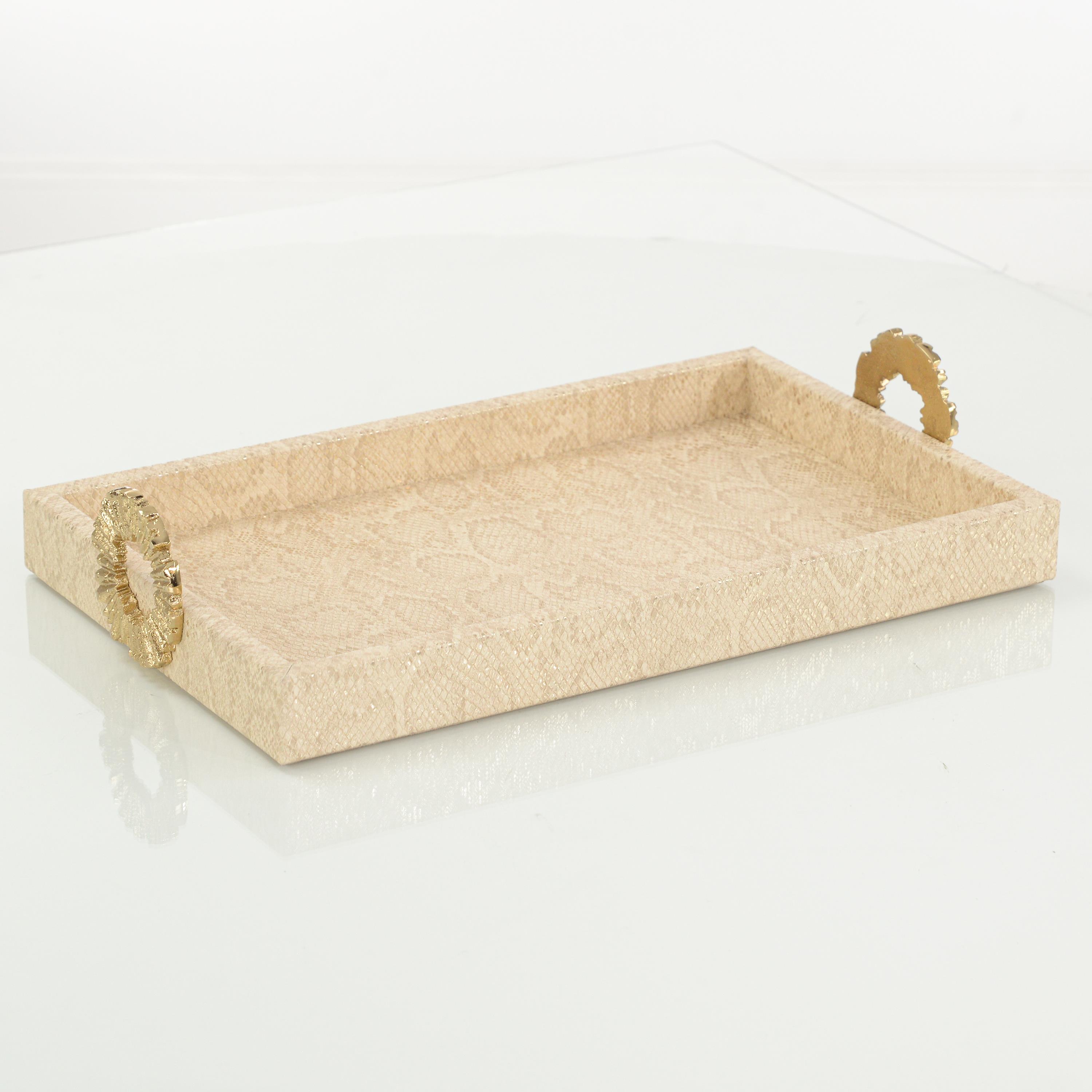 HS-1.5Hx16Wx10D DAZZLE VEGAN SNAKESKIN T