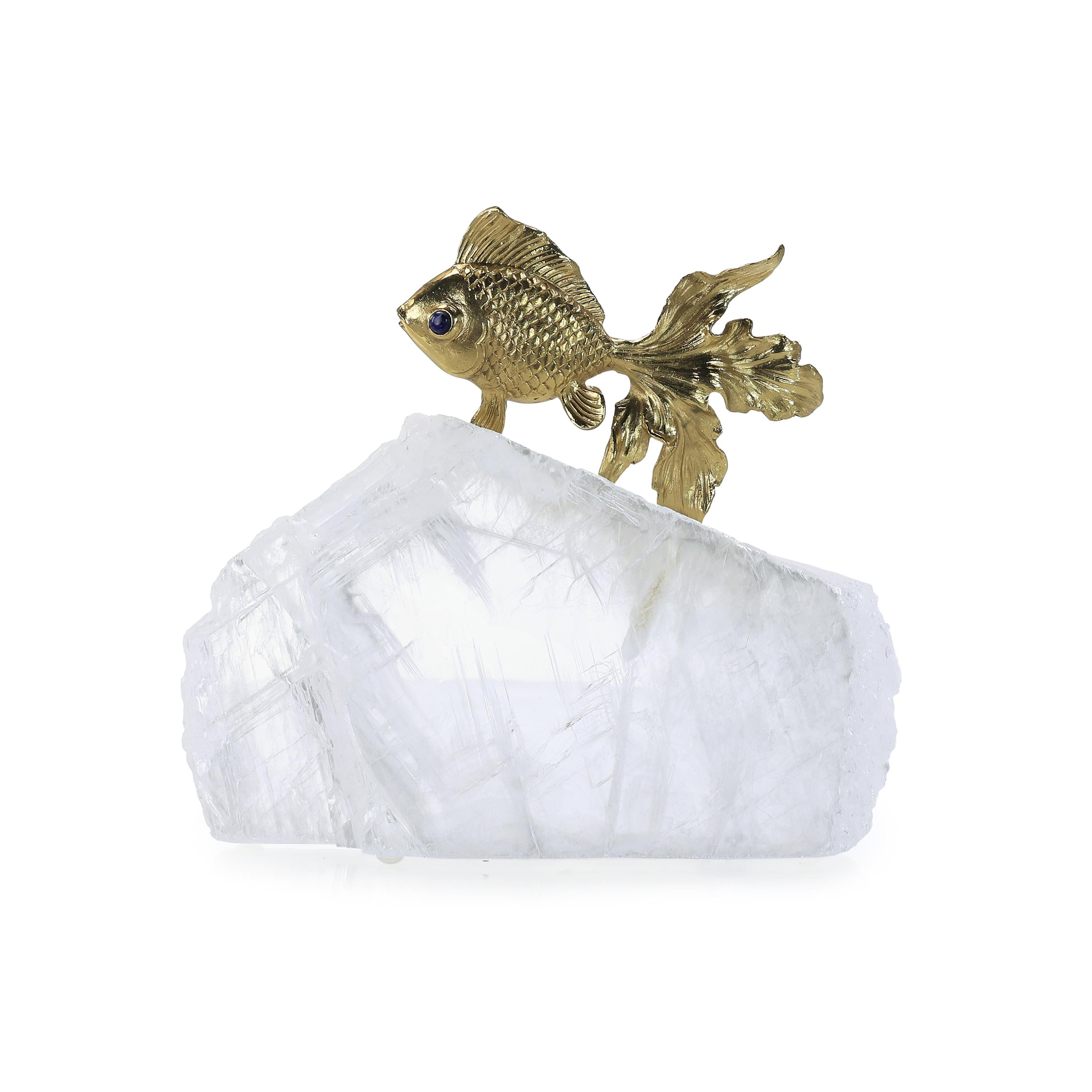 HS-8Hx8Wx2D FANTAIL GOLDFISH SCULPT II