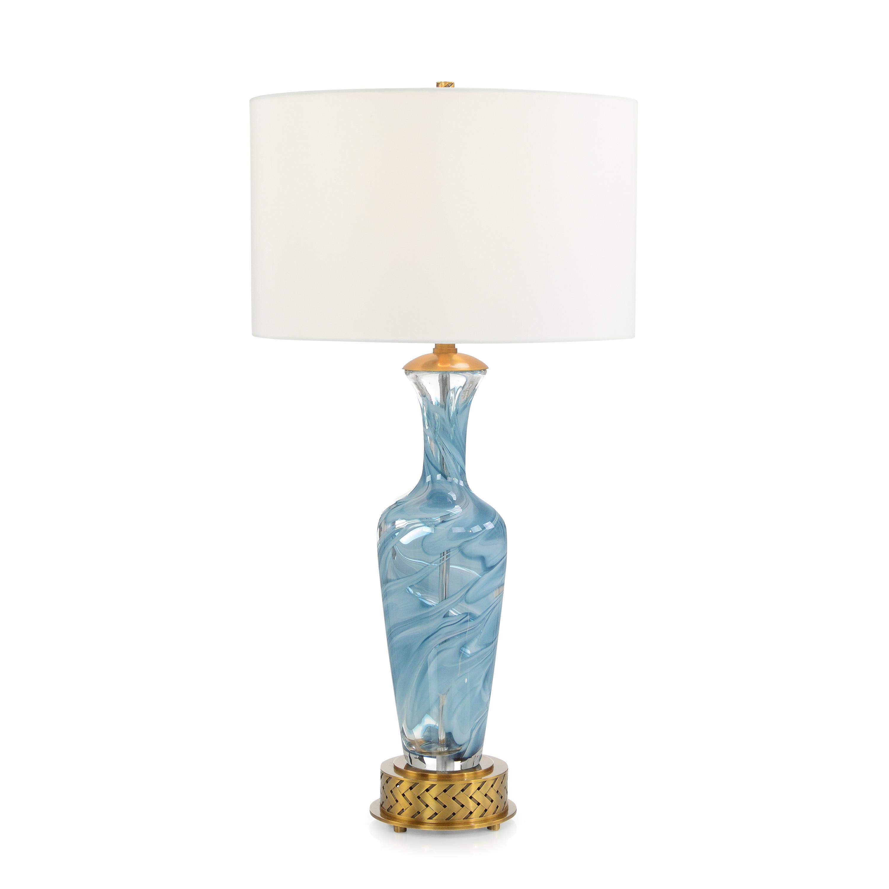 04-35"H CERULEAN TABLE LAMP