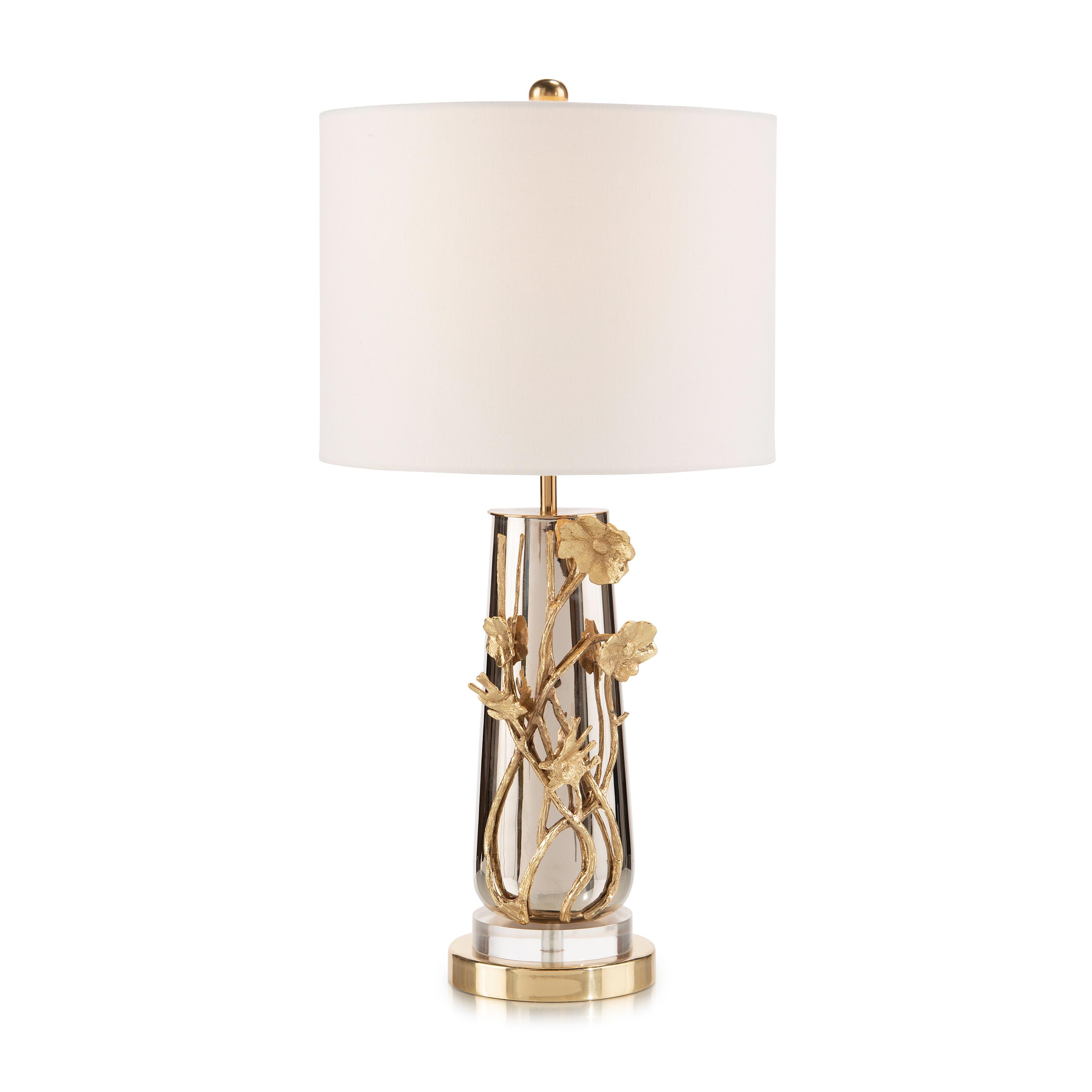 HS-26.5H NICKEL POPPY TABLE LAMP