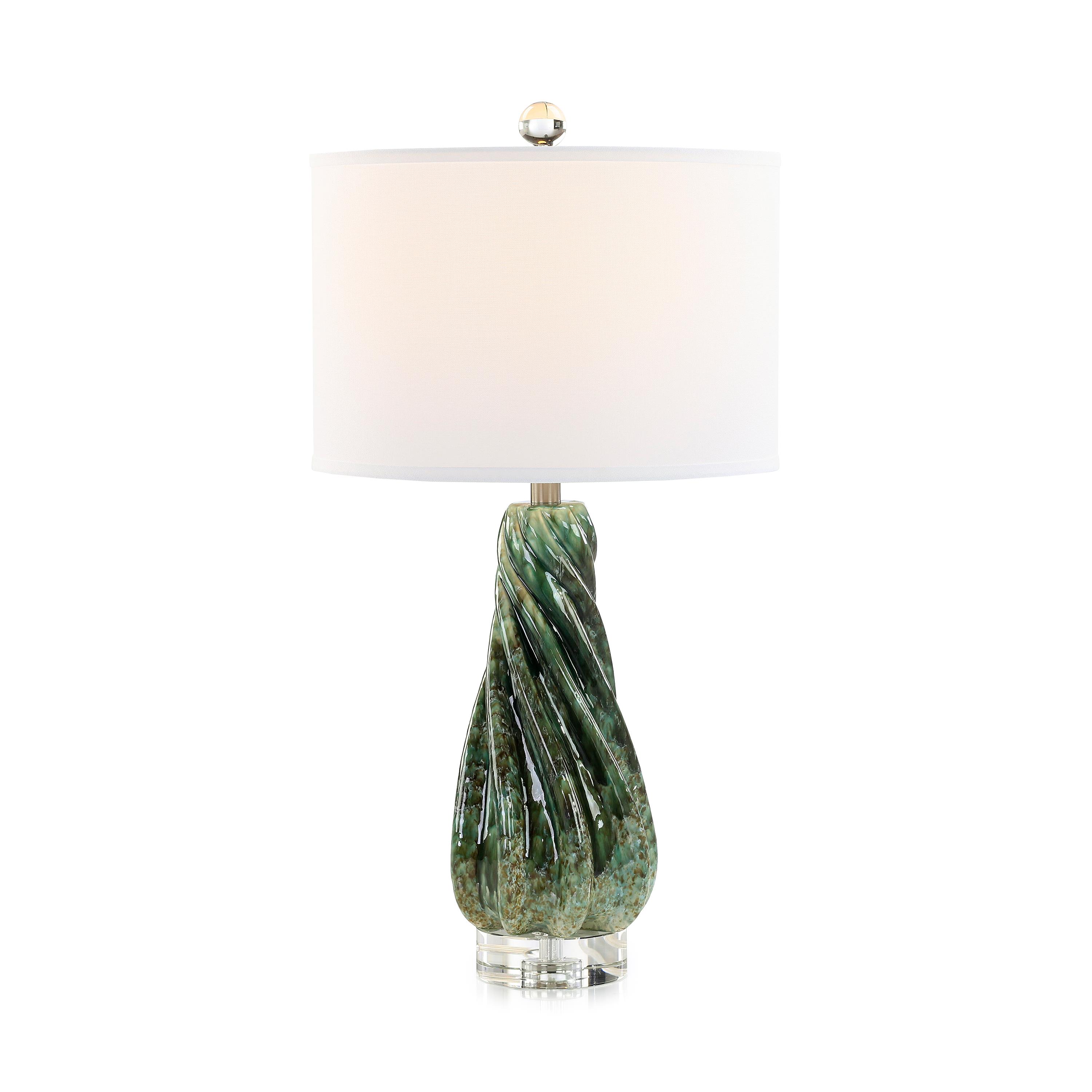 01-28.25H EMERALD SPIRAL TABLE LAMP