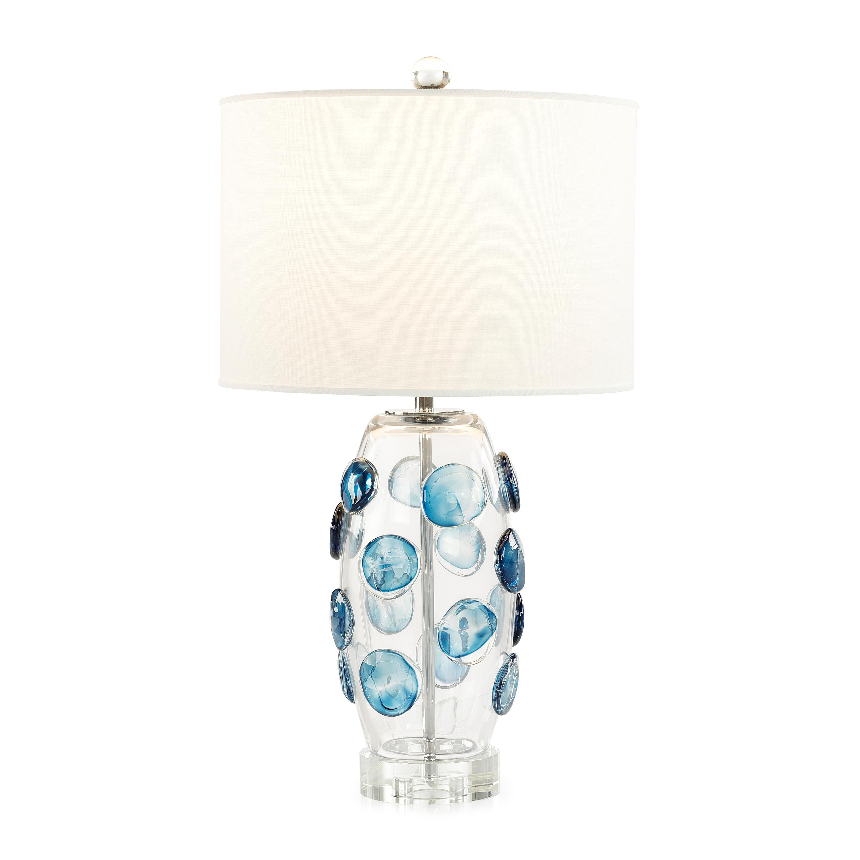 29H X CERULEAN SPOTS TABLE LAMP