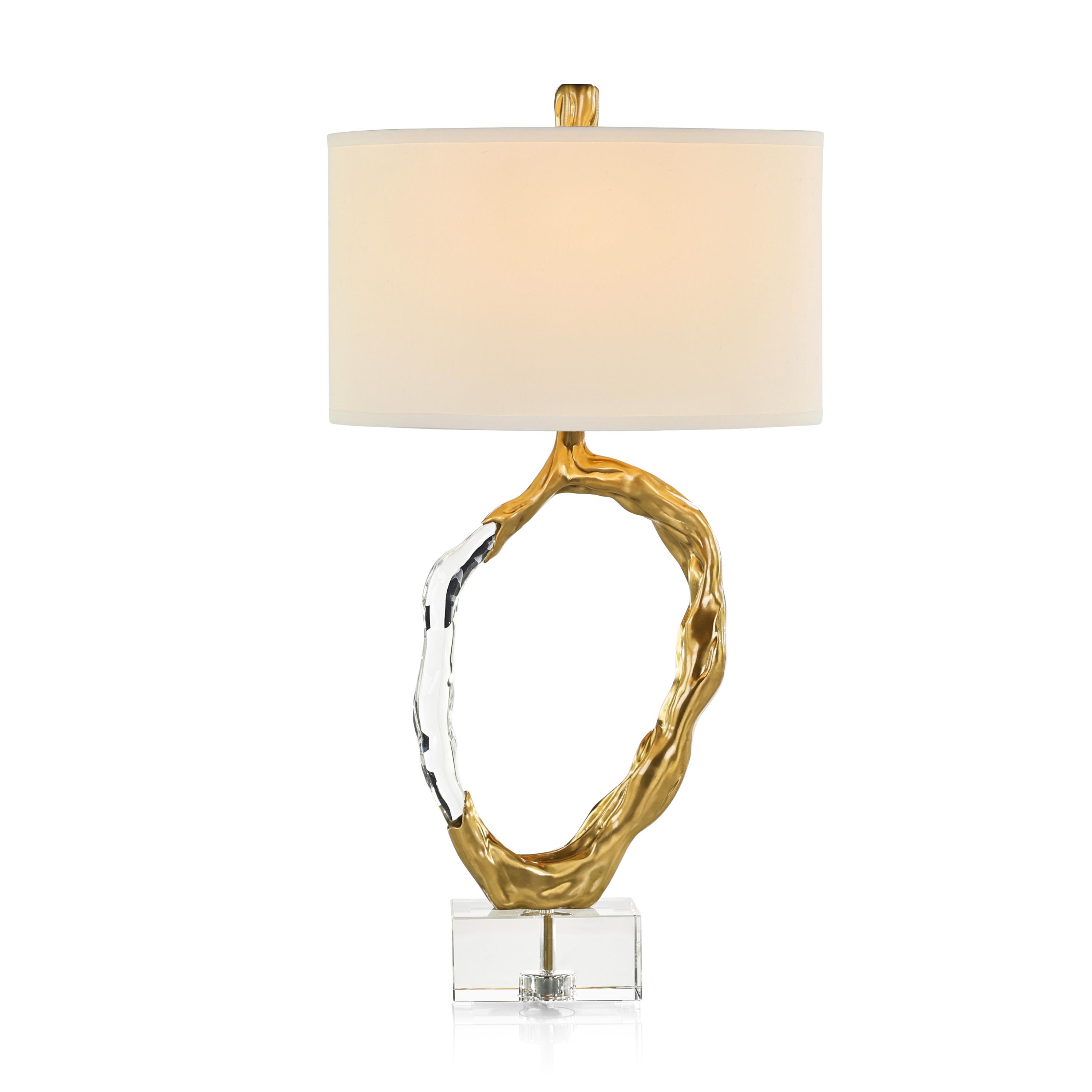32.5H METALLIC ICE TABLE LAMP GOLD