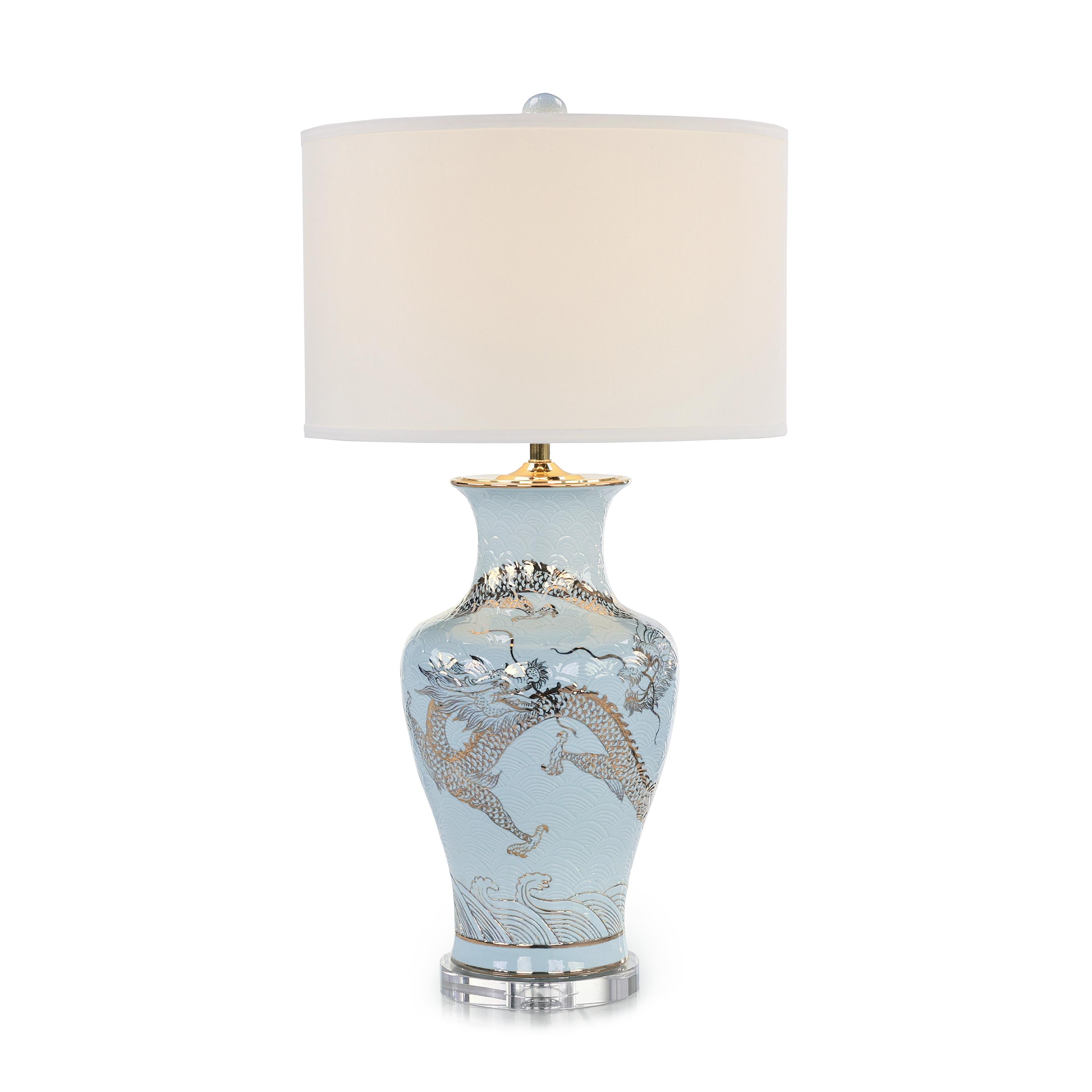 HS-32H DUELING DRAGONS TABLE LAMP