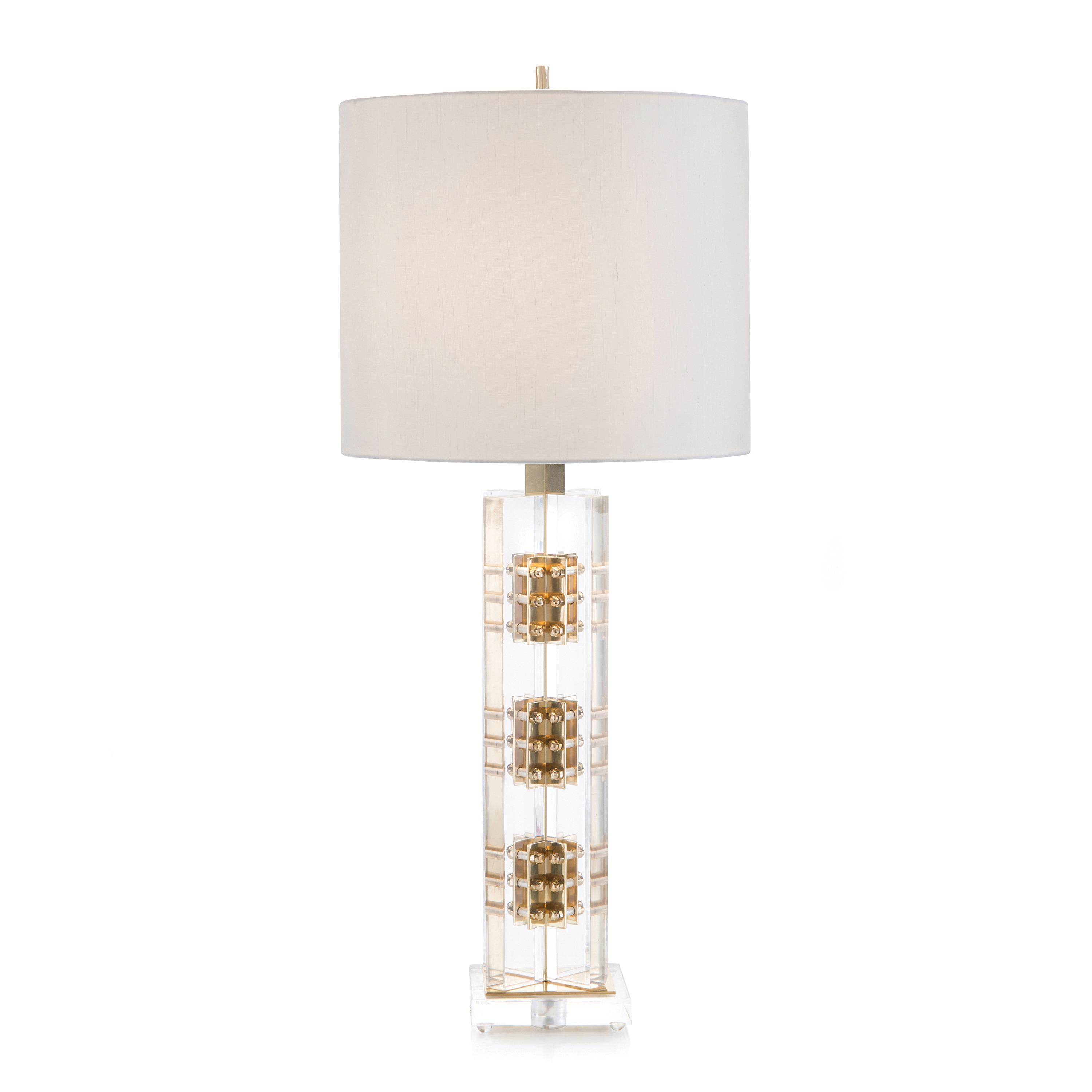 03-33.5H BRASS AND ACRYLIC TABLE LAMP