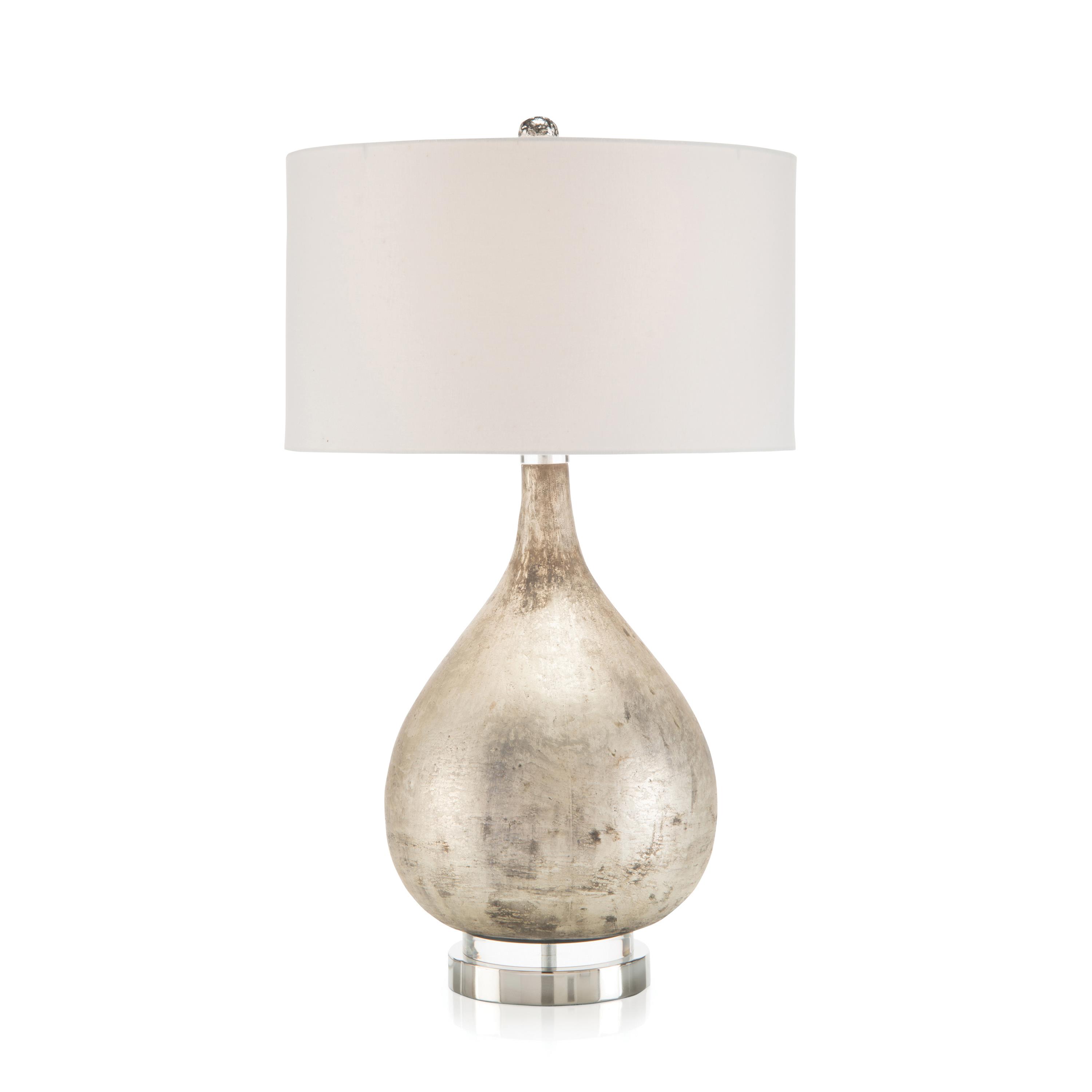 H-34.5H TABLE LAMP IN WEATHERED SILVER