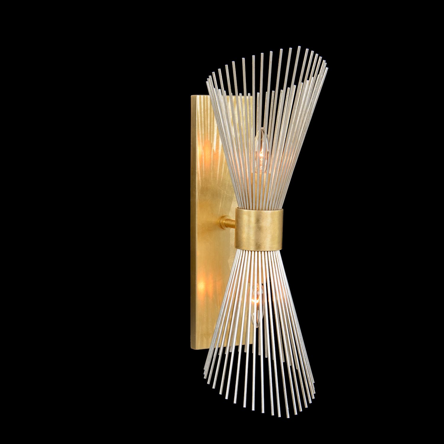 23.5Hx9.5Wx8D BONHEUR 2-LT SCONCE