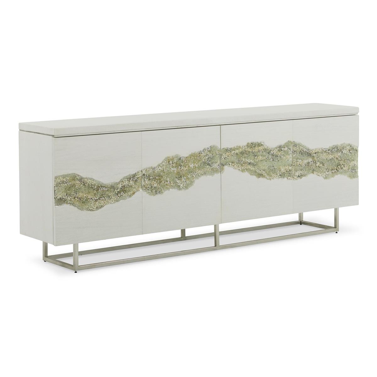 04-34.5"H X 94.75"H X 18.25"D SILVER VAL