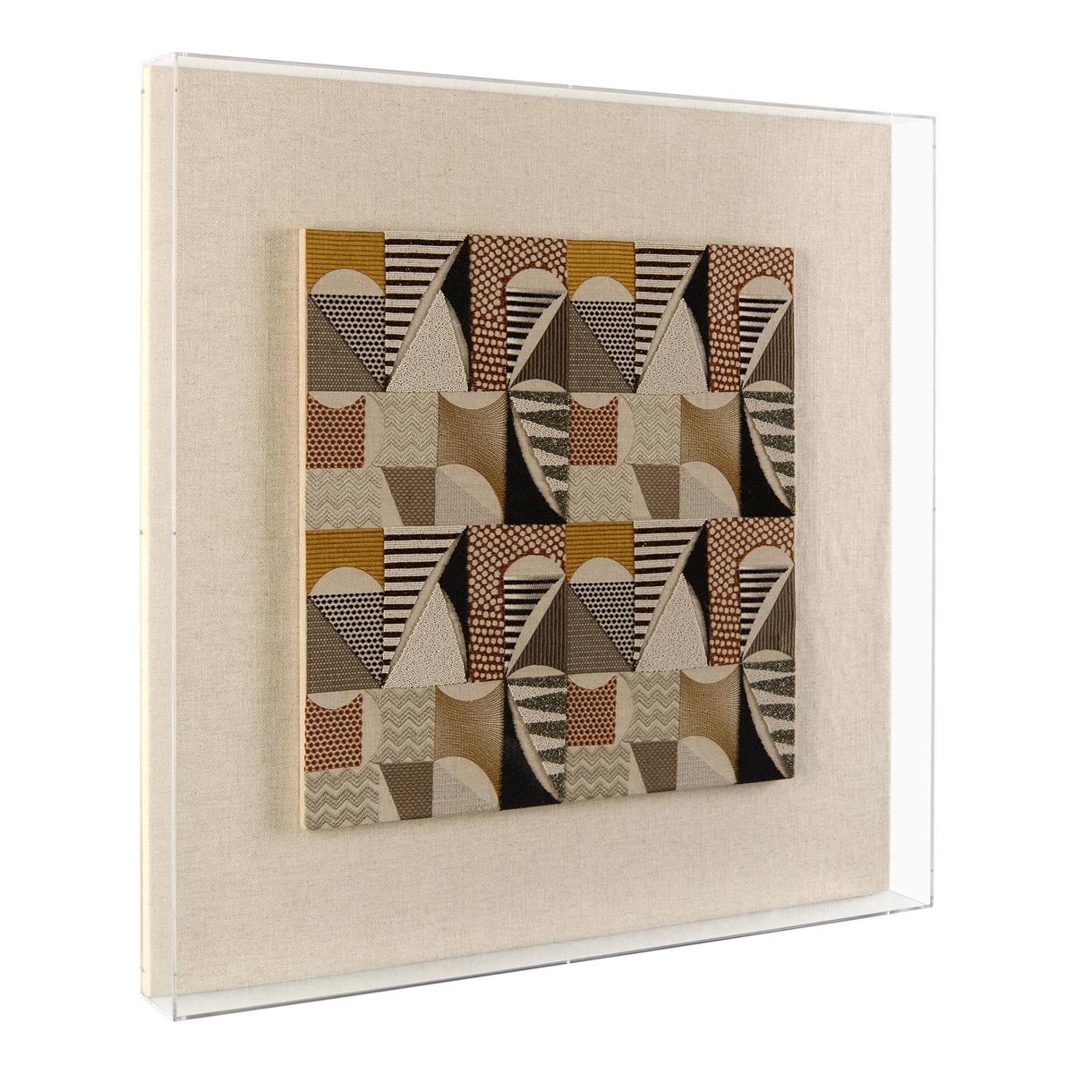 04-36"W X 36"H X 3.5"D PATCHWORK CHECKBO