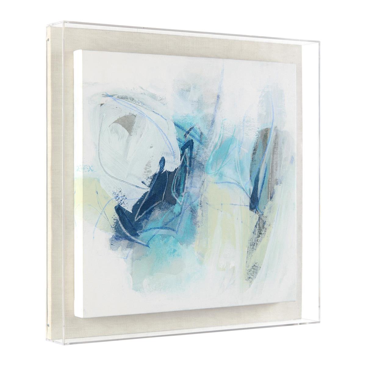 04-24"W X 24"H X 3"D BLUE CHASM IV