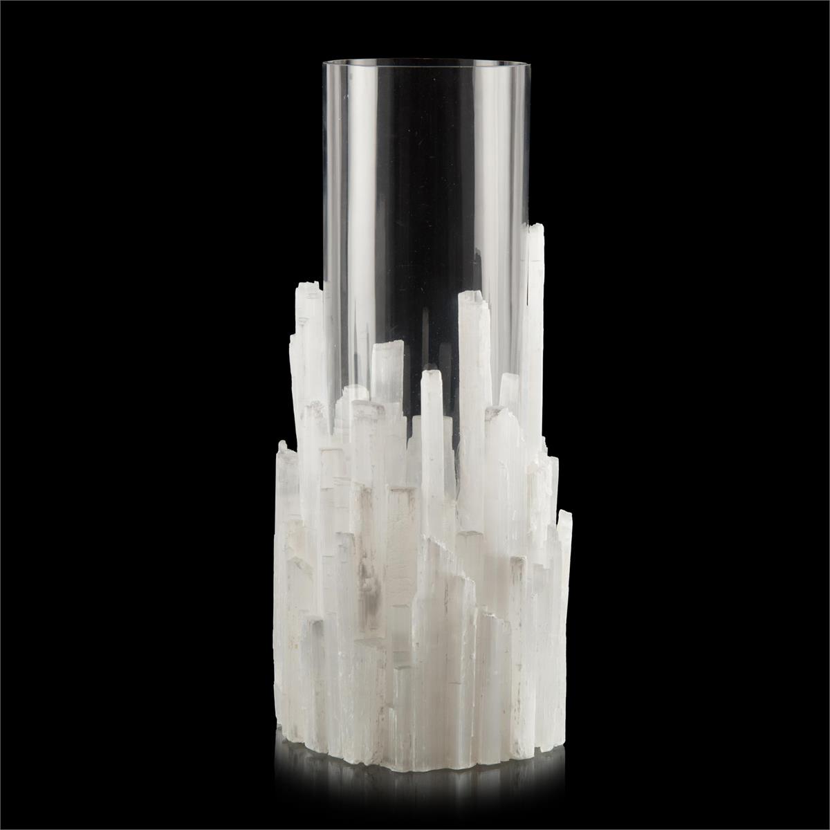 04-19.5X8.5X8.5 NATRL SELENITE CNDLHLDR/VSE