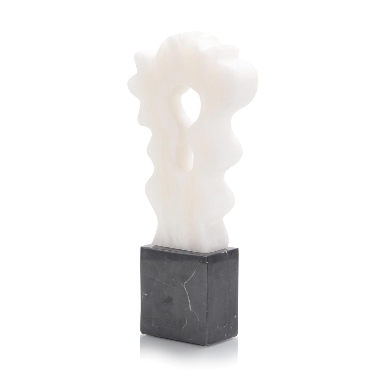 04-16"H X 7"W X 2.75"D ALABASTER HAND-