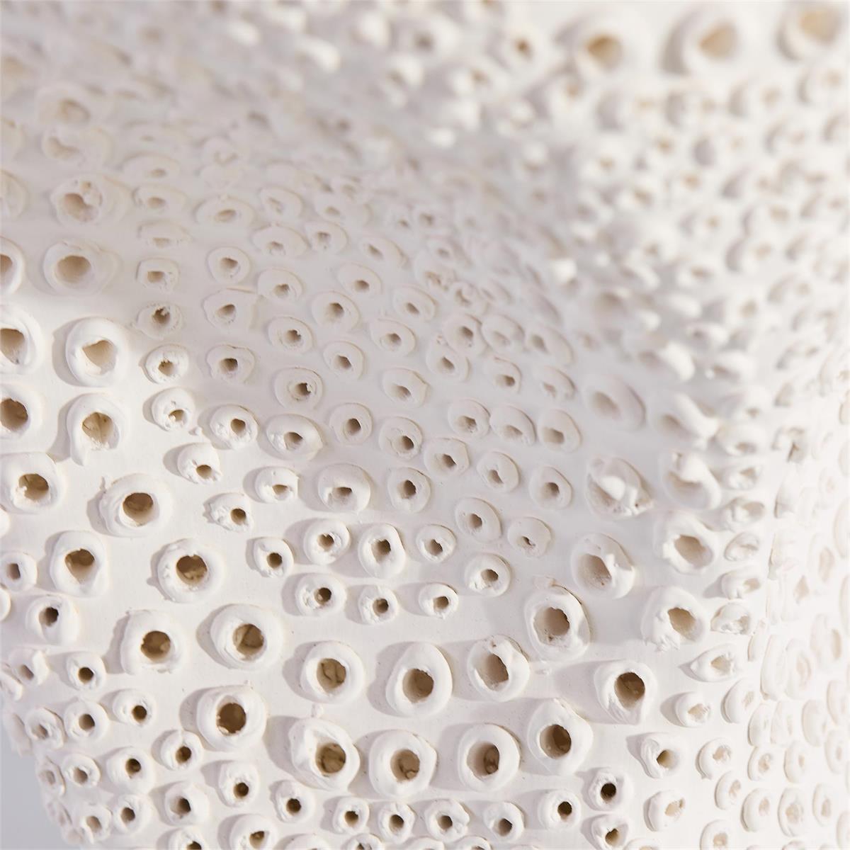 04-17Hx9Wx9D PERFORATED PORCELAIN VASE