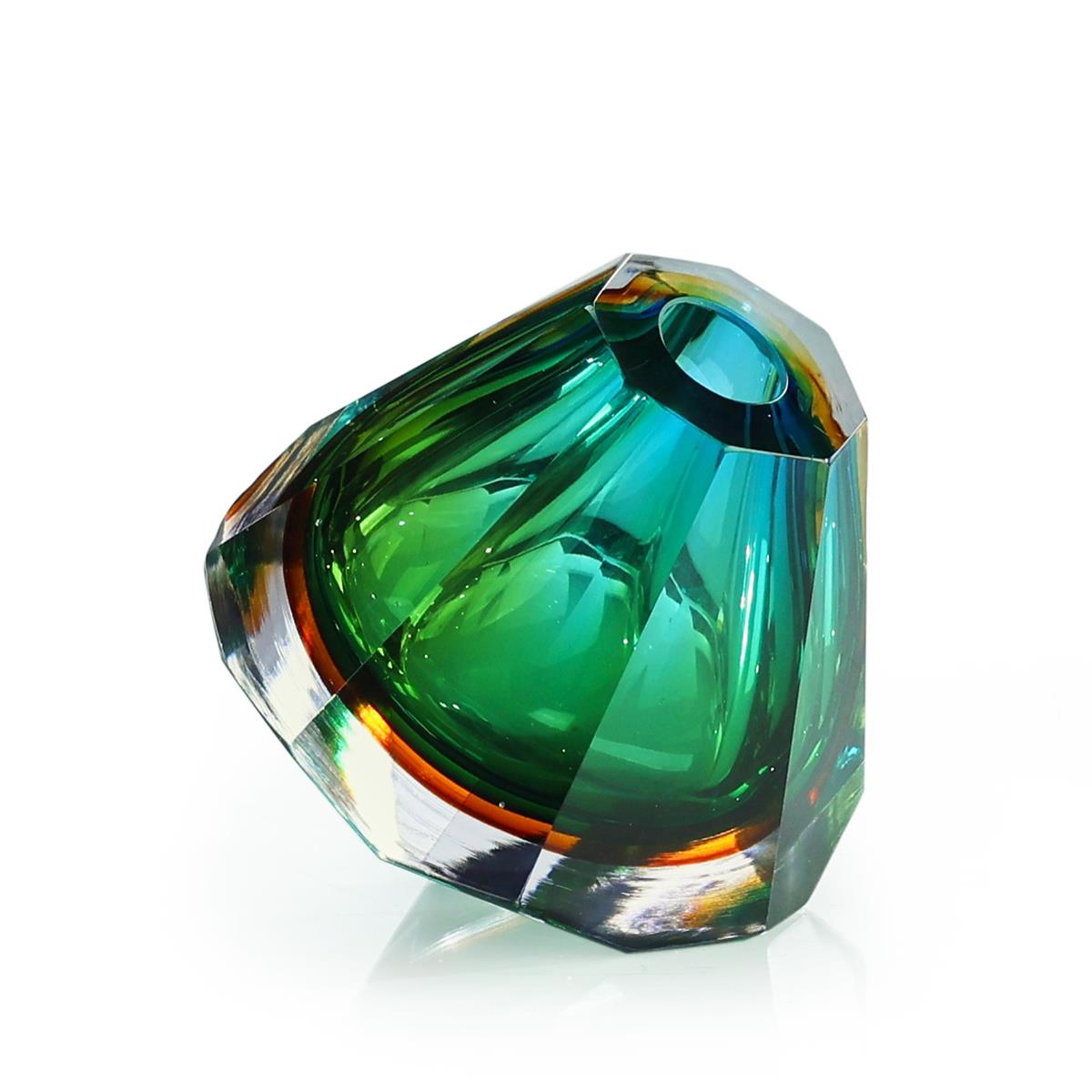 HS-6Hx6.5Wx6.5D VERDANT PRISM SCULPTURE