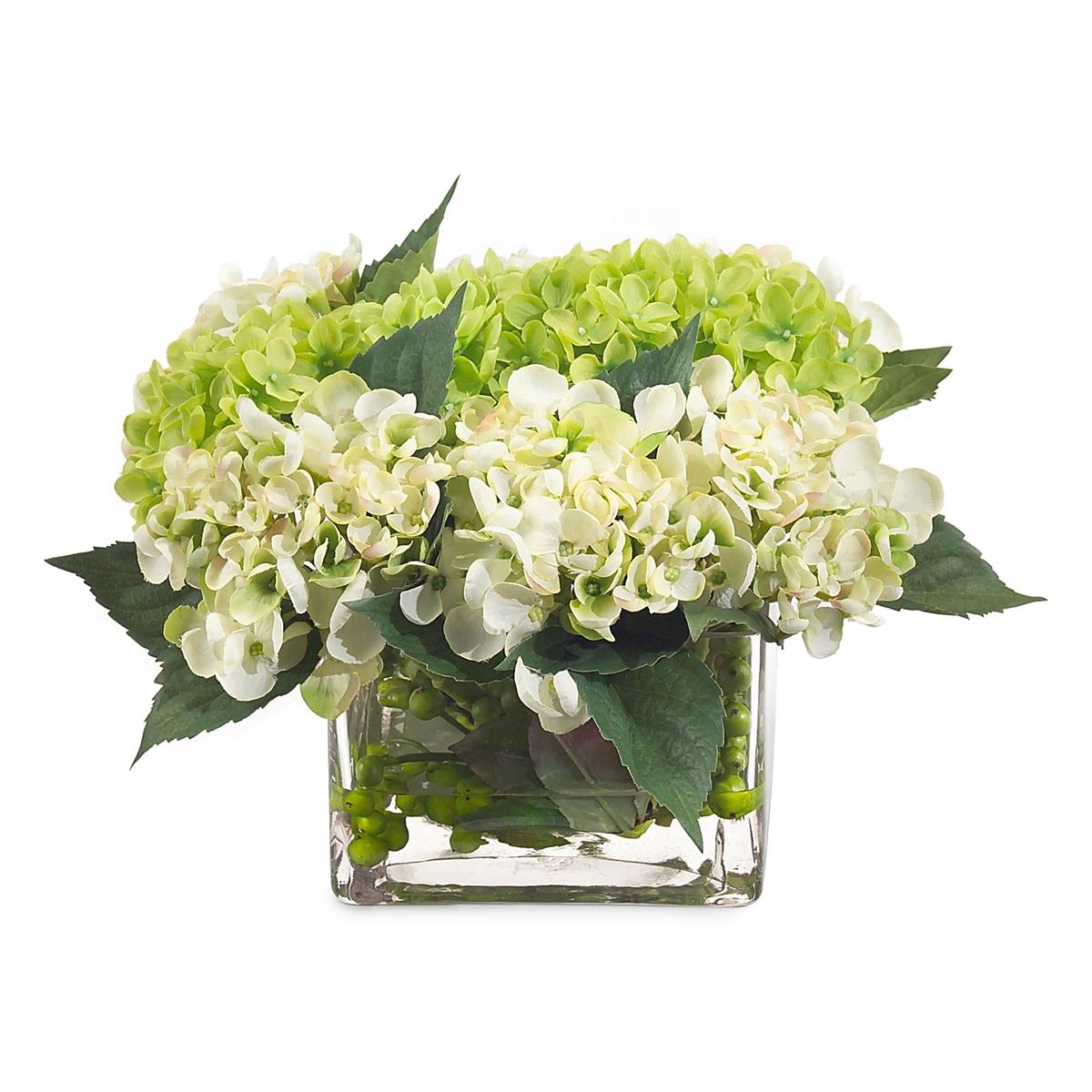 8"H X 14"W X 12"D HYDRANGEA ROW