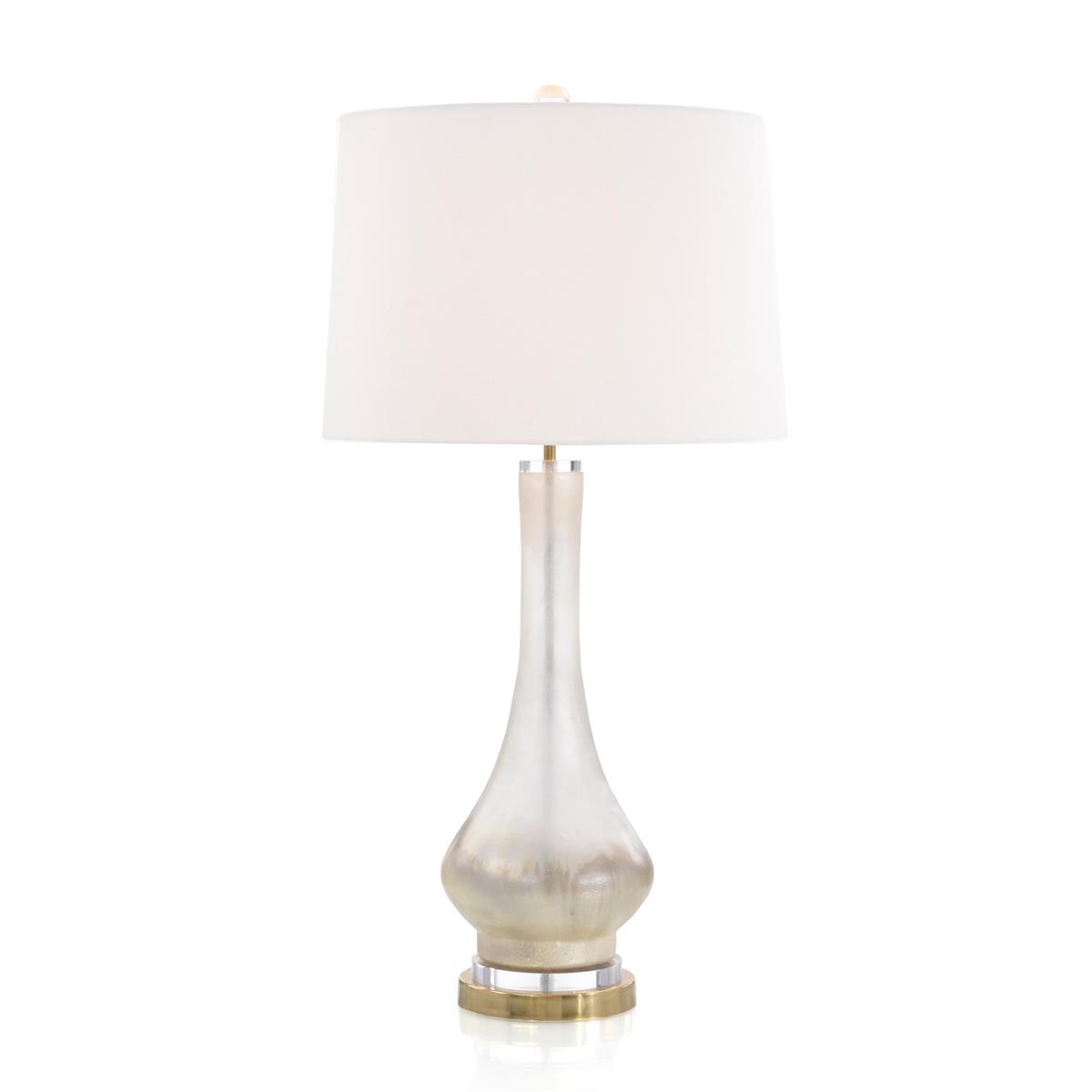37.25H LUMINESCENT WHITE TABLE LAMP