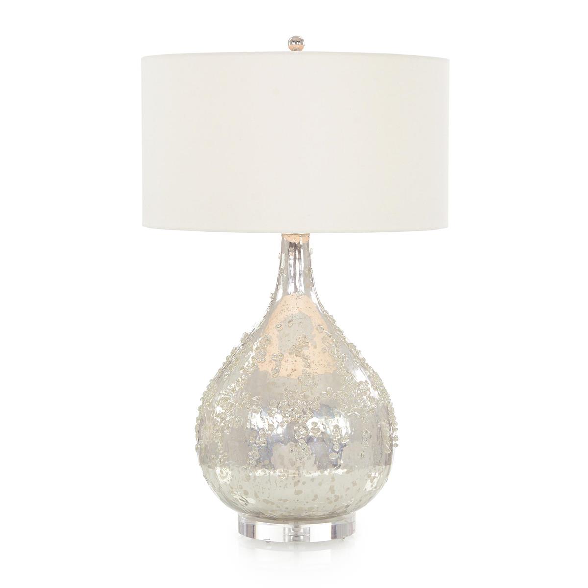 HD-28H SILVER GLASS TABLE LAMP