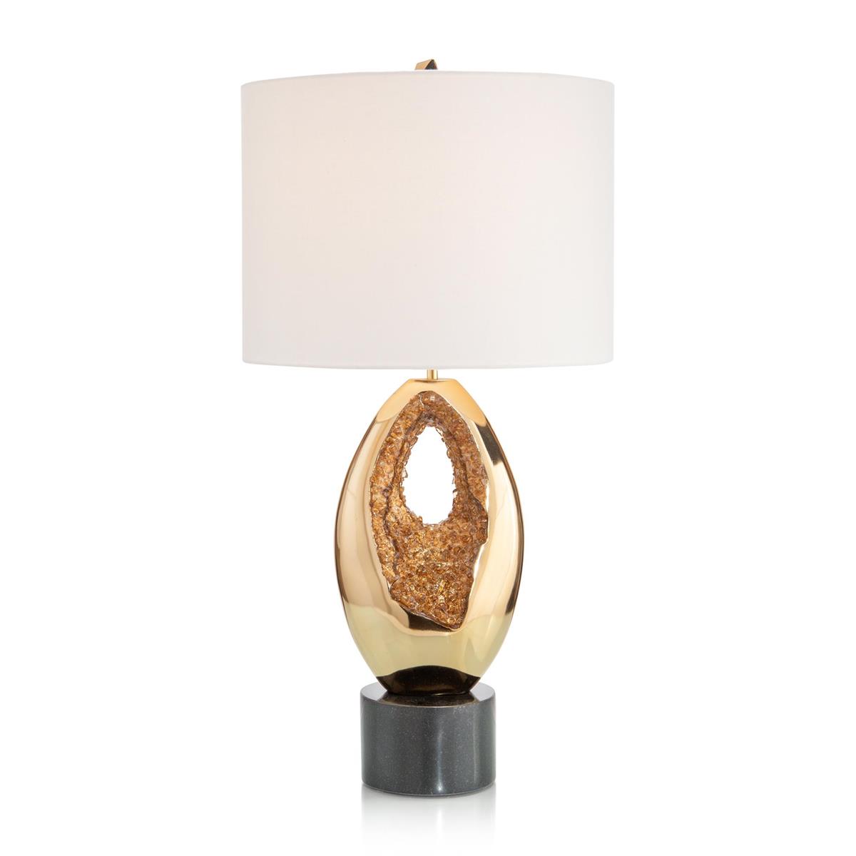 03-32.5H GLASS GEODE TABLE LAMP