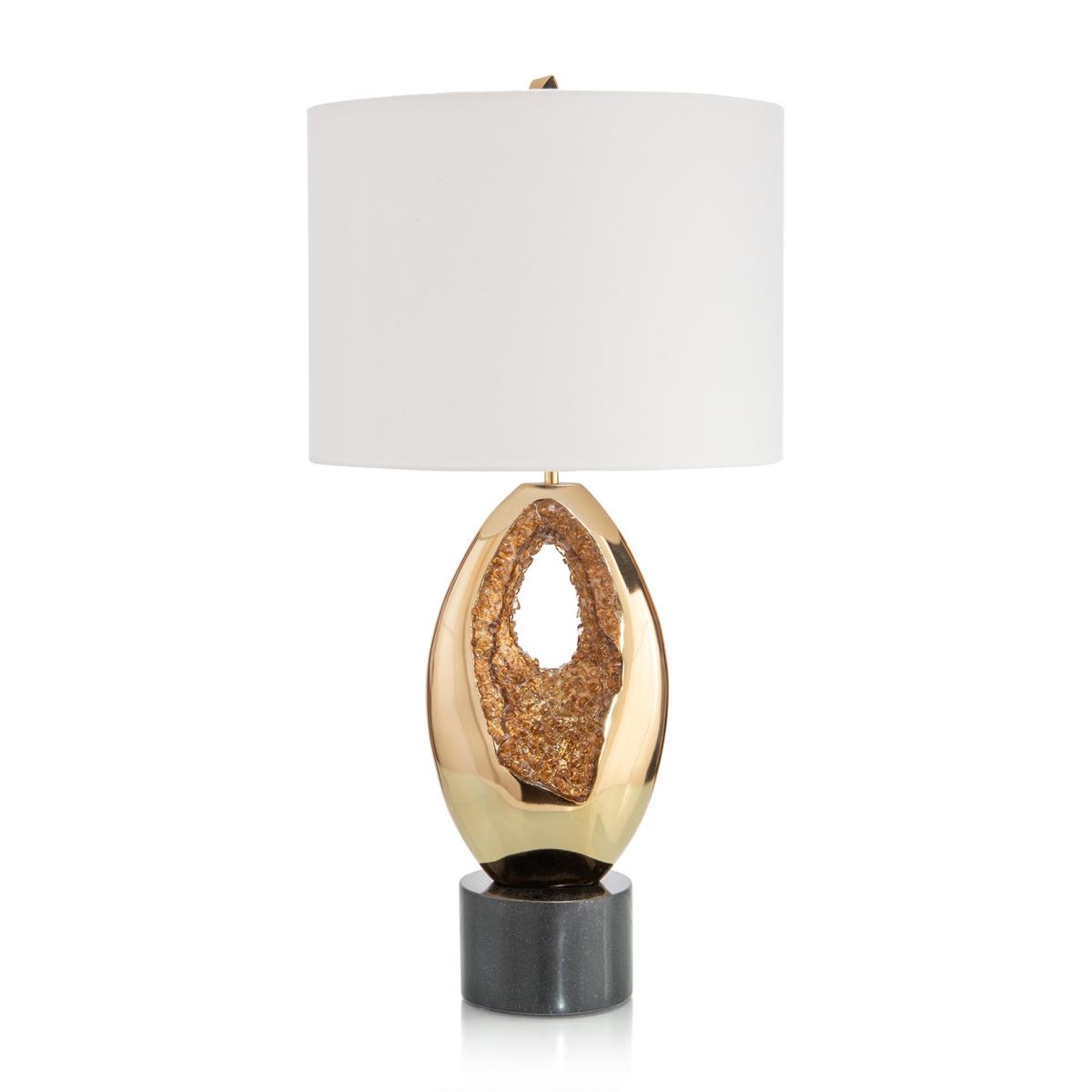 01-32.5H GLASS GEODE TABLE LAMP