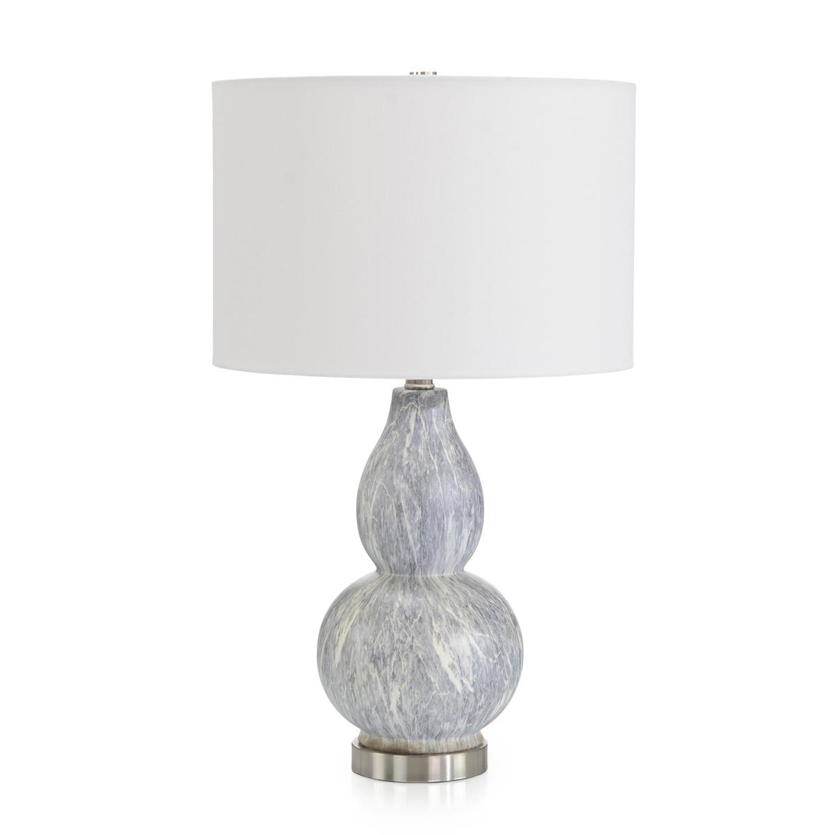 04-25.5"H GRAY WASH CERAMIC TABLE LAMP